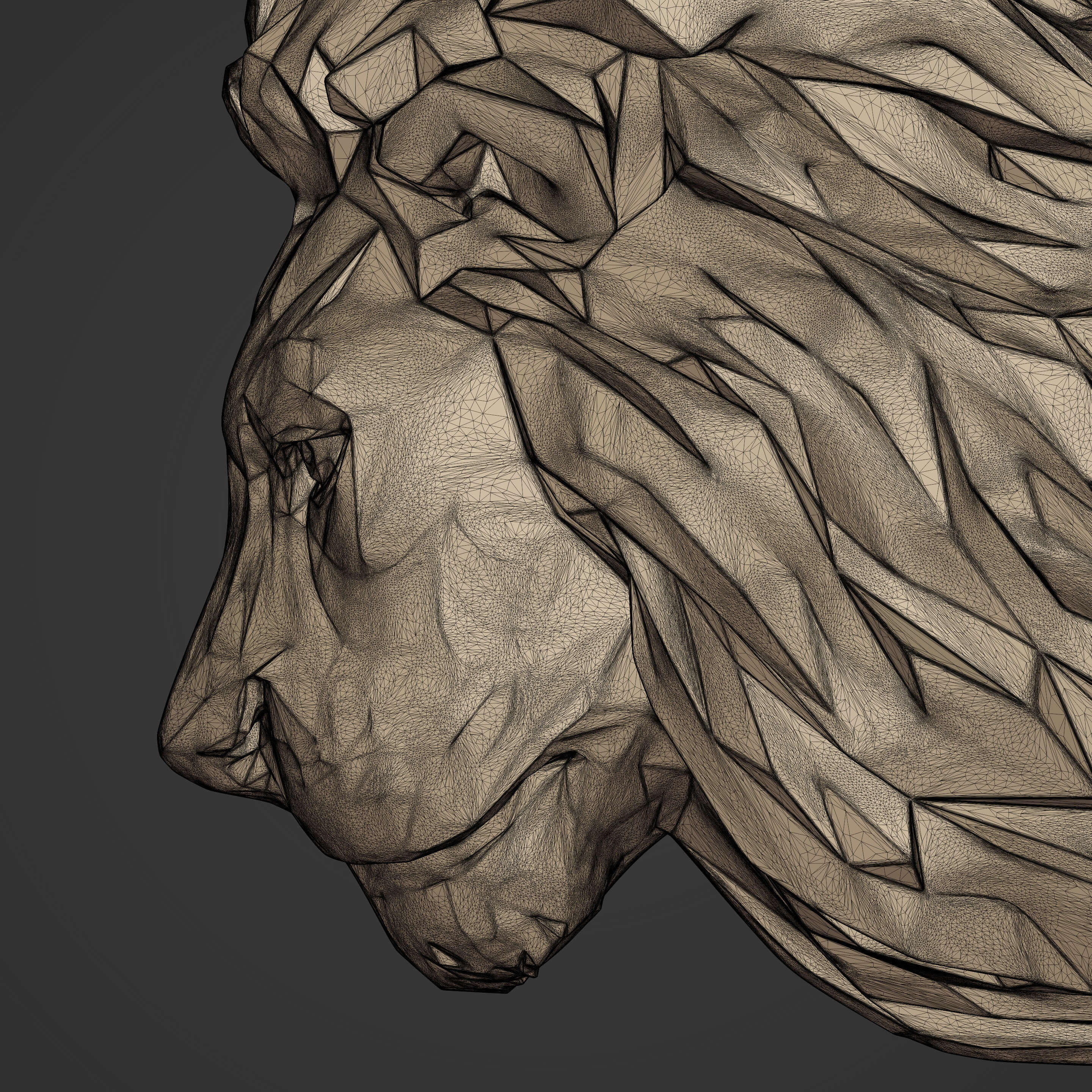 Lion ---------- 3D Print Model by Ocstard