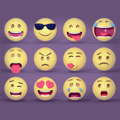 Smileys Pack - 3D Model by Ocstard