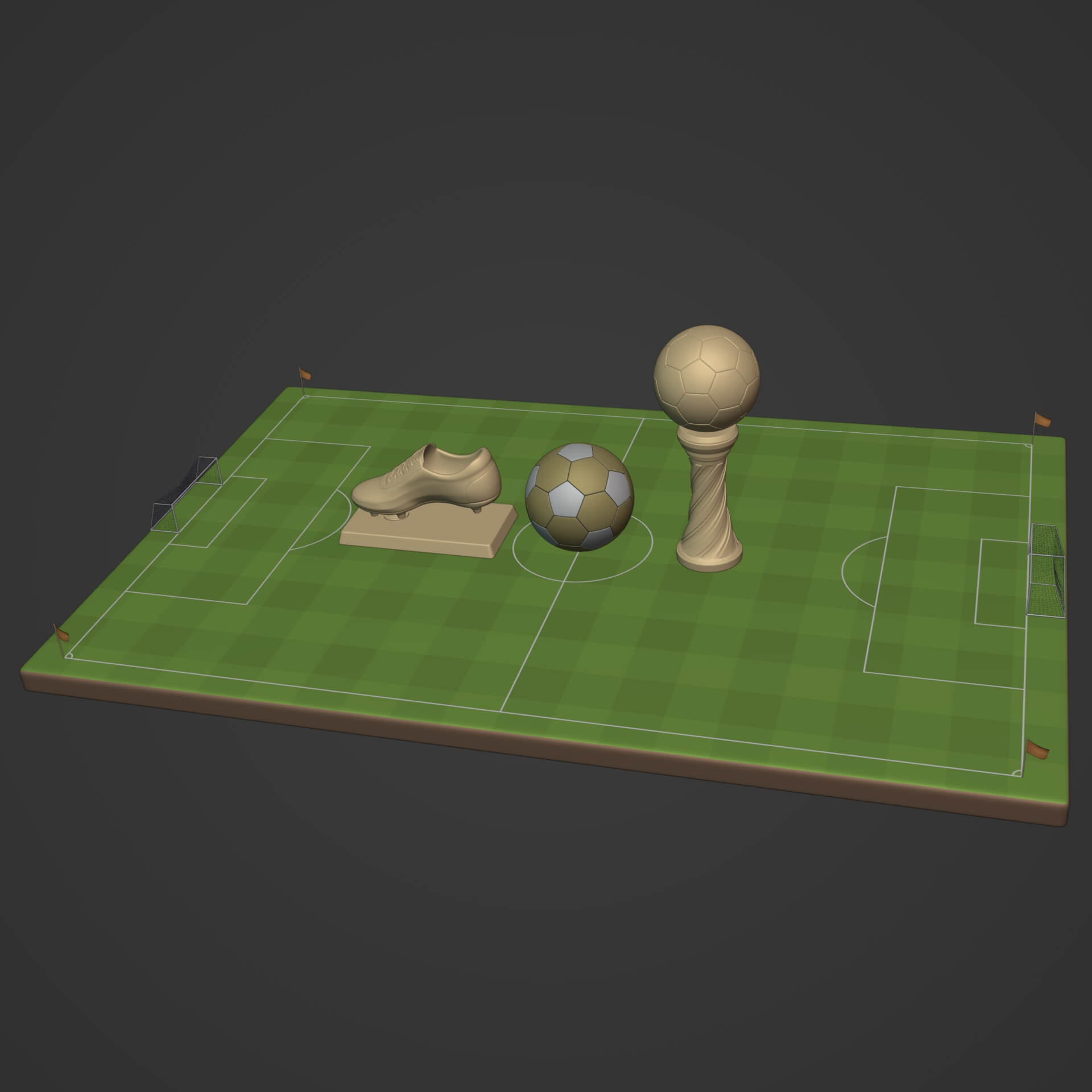 Soccer Football Pack - 3D Model by Ocstard