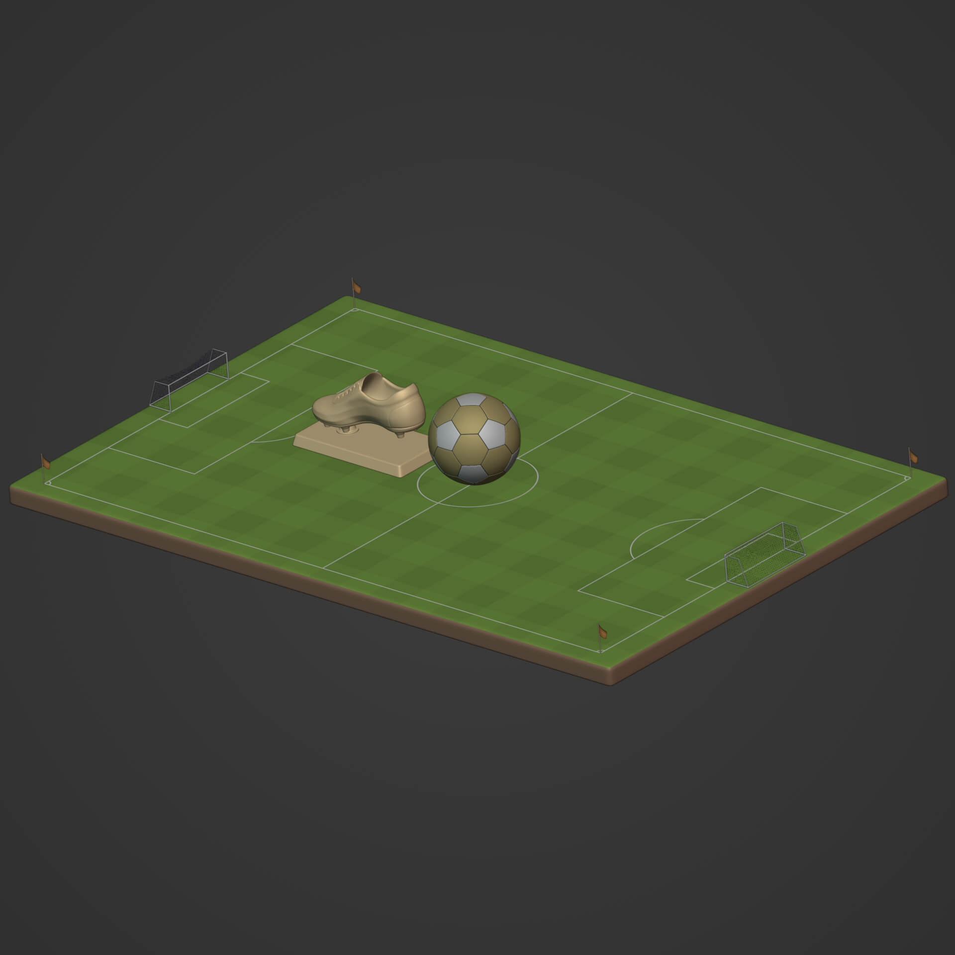Soccer Football Pack - 3D Model by Ocstard