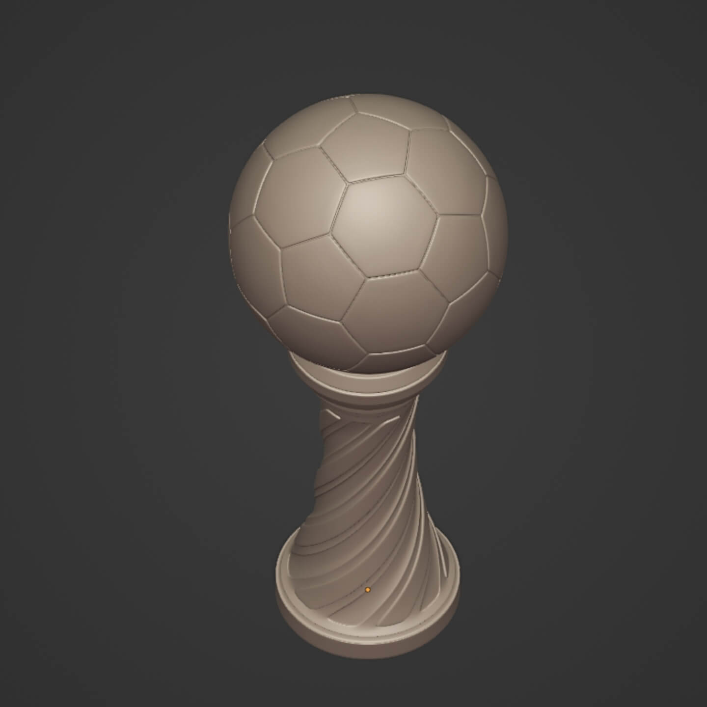 Soccer Trophy - 3D Print Model by Ocstard