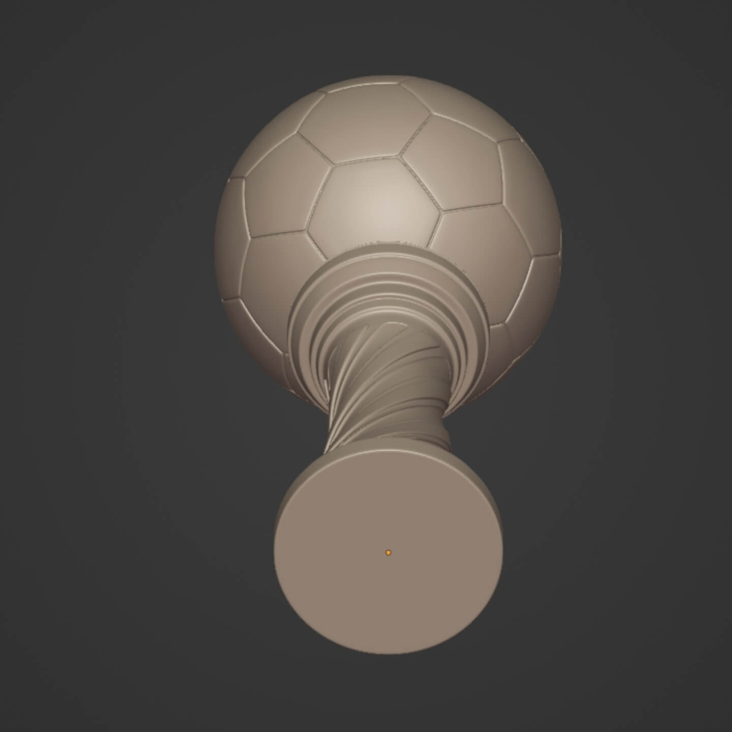 Soccer Trophy - 3D Print Model by Ocstard