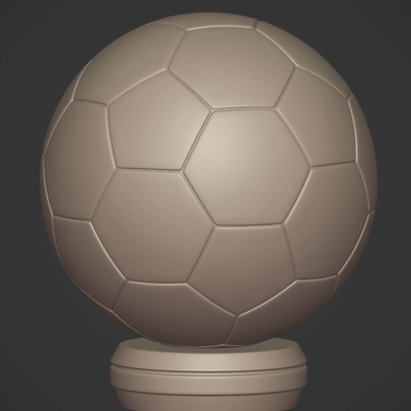 Soccer Trophy - 3D Print Model by Ocstard