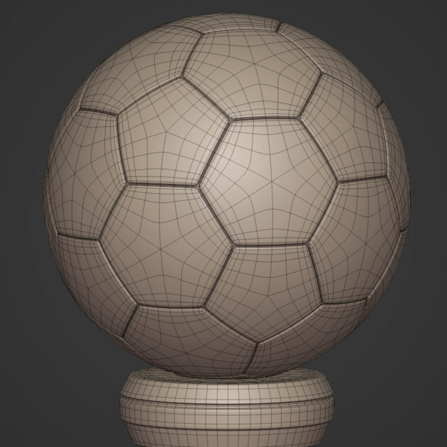 Soccer Trophy - 3D Model by Ocstard
