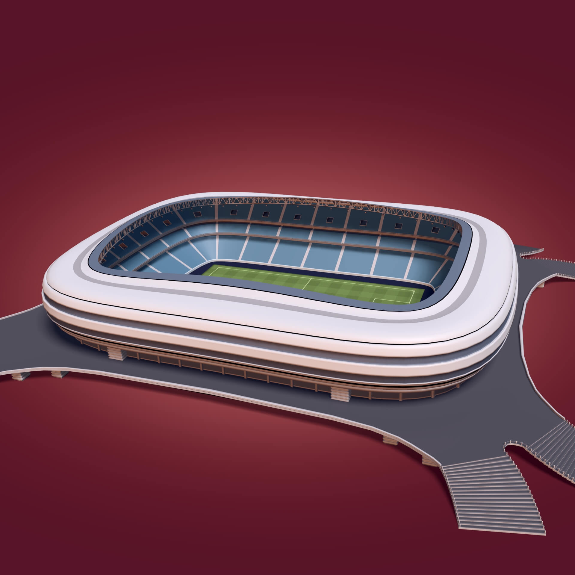 Soccer - Football 3D Model by Ocstard