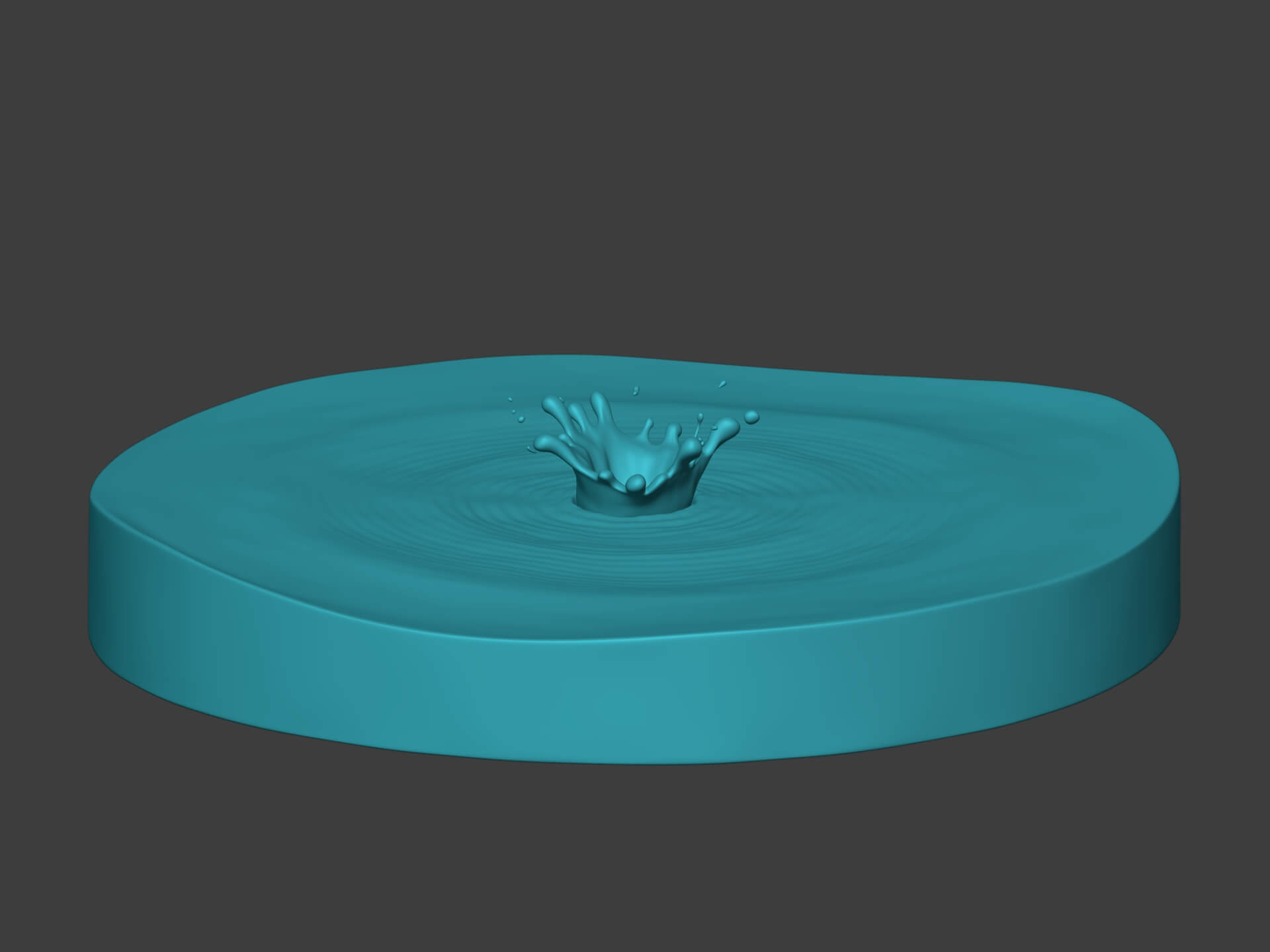 Water Splash - 3D Model by Ocstard