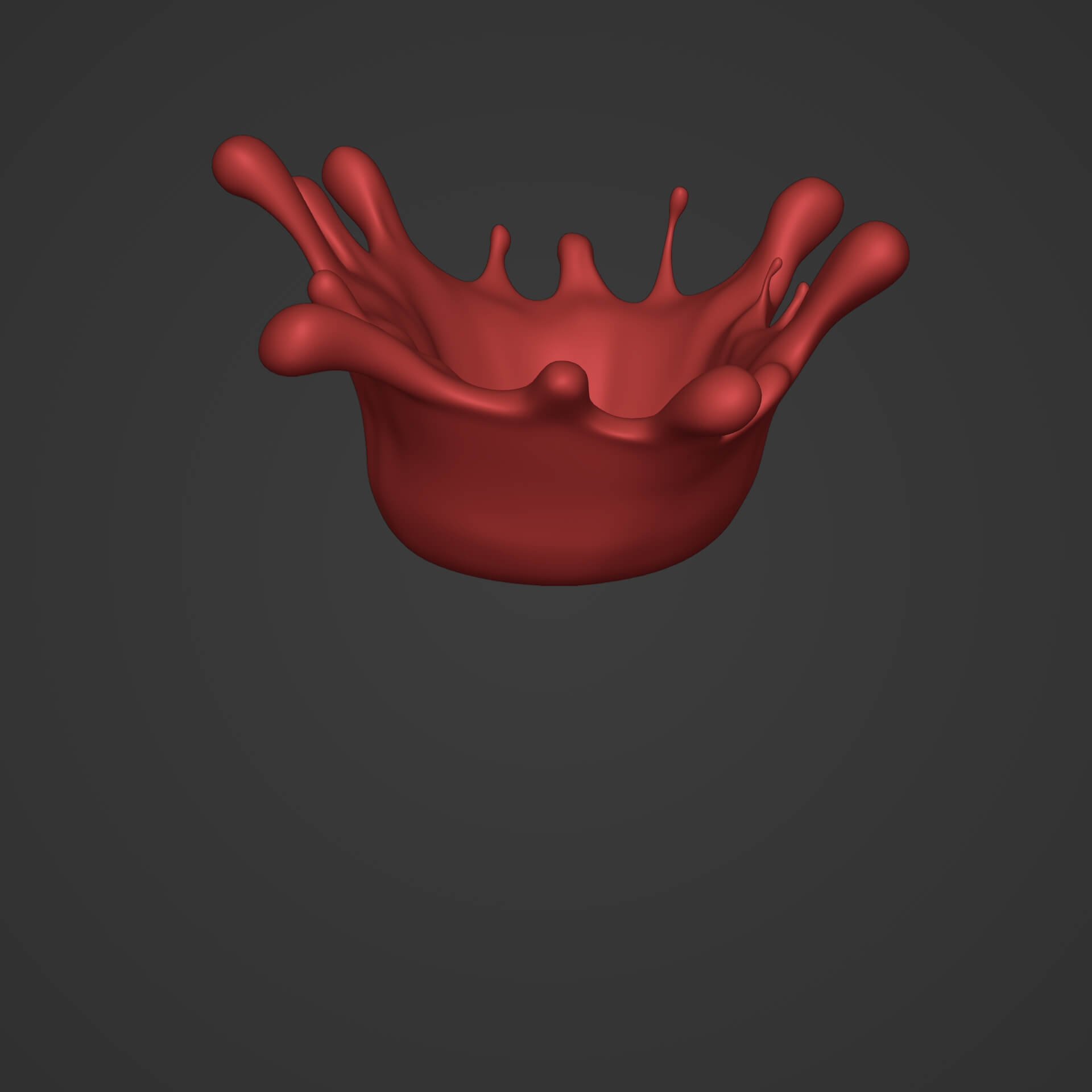 Crown Splash - 3D Model by Ocstard