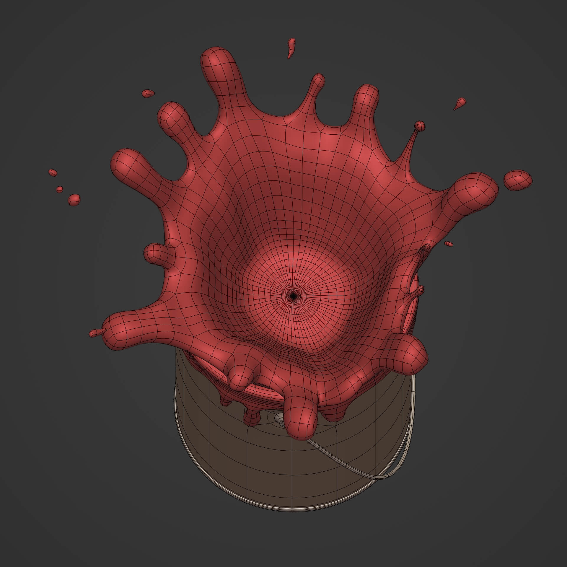 Crown Splash - 3D Model by Ocstard