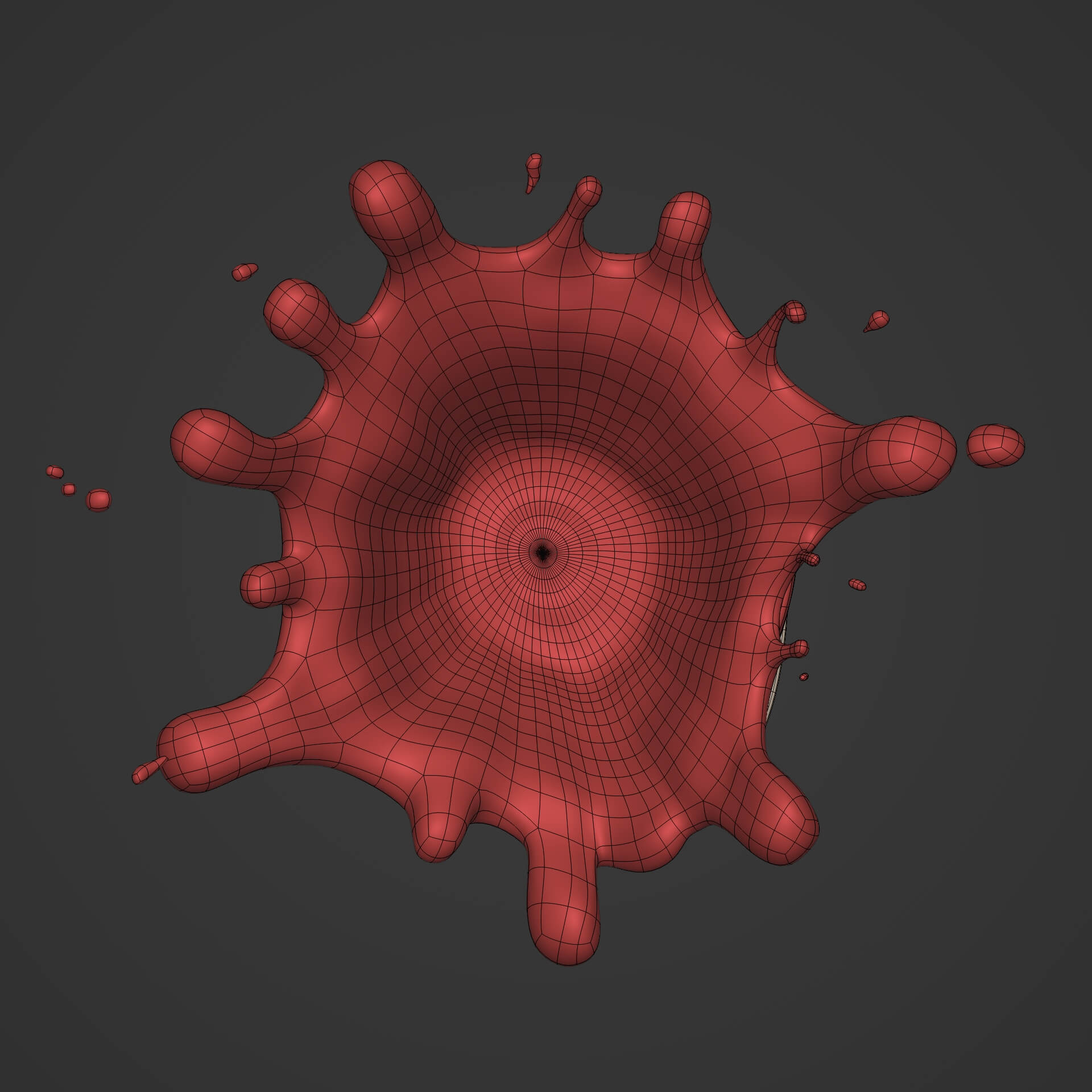 Crown Splash - 3D Model by Ocstard