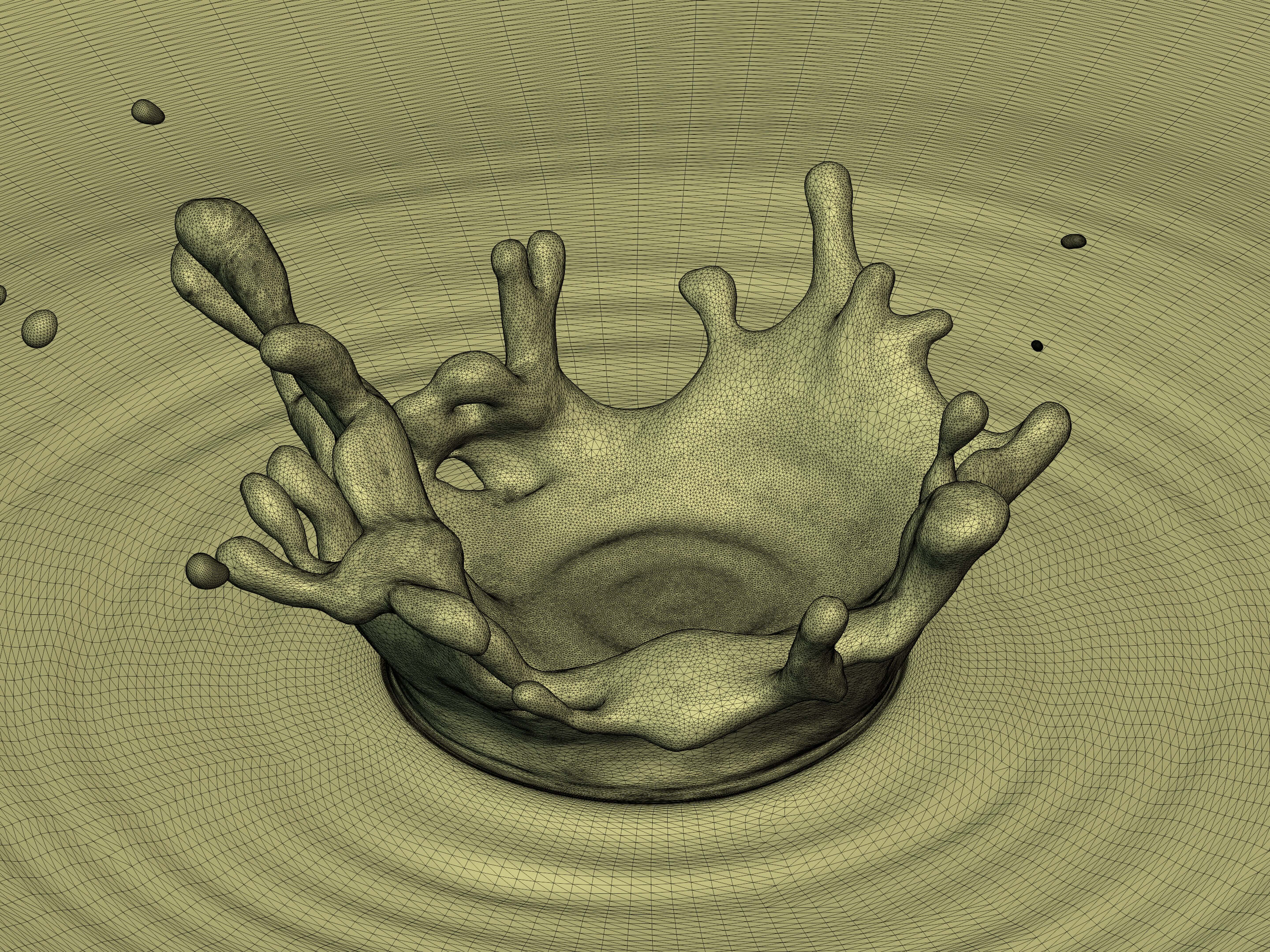 Crown Splash - 3D Model by Ocstard