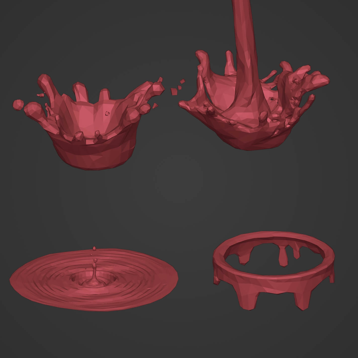 Generic Splash Pack - 3D Model by Ocstard