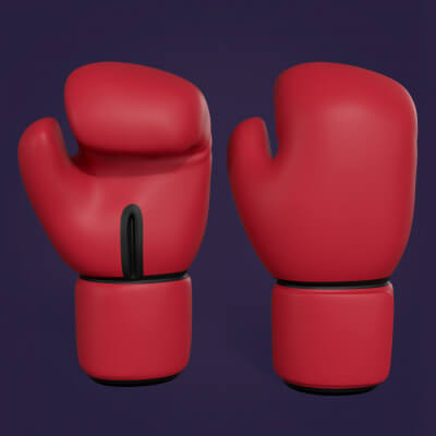 Boxing Gloves - 3D Model by Ocstard
