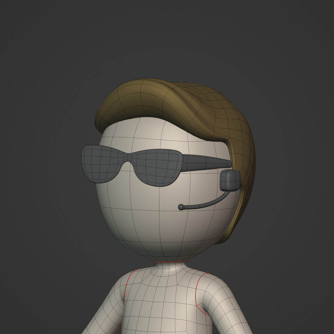 Cartoon Stickman - 3D Model by Ocstard