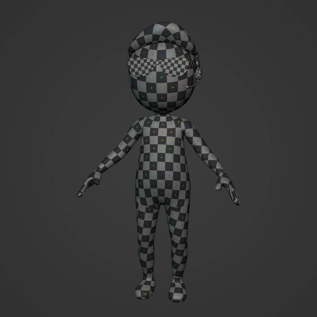 Cartoon Stickman - 3D Model by Ocstard
