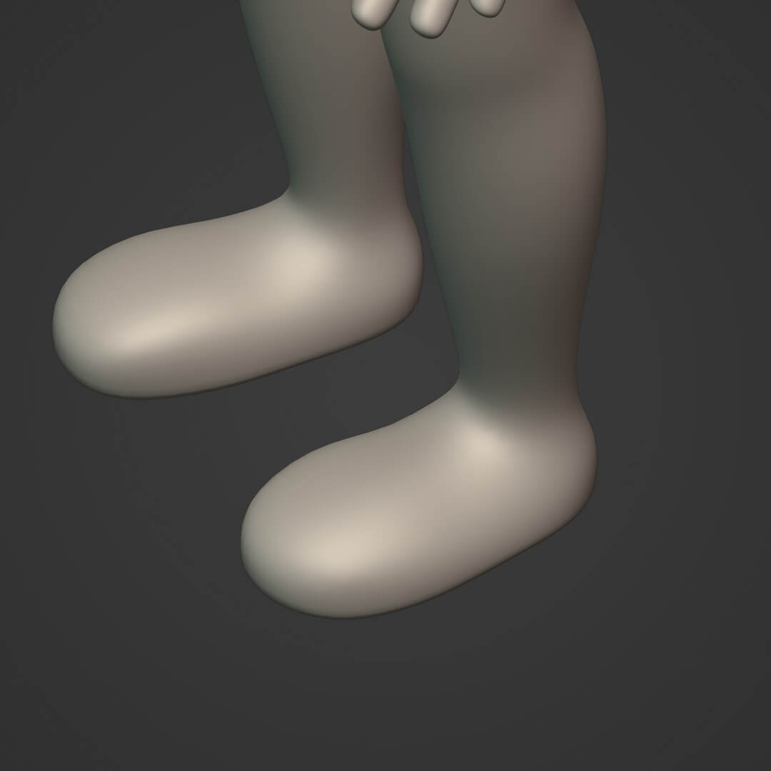 Cartoon Stickman - 3D Model by Ocstard