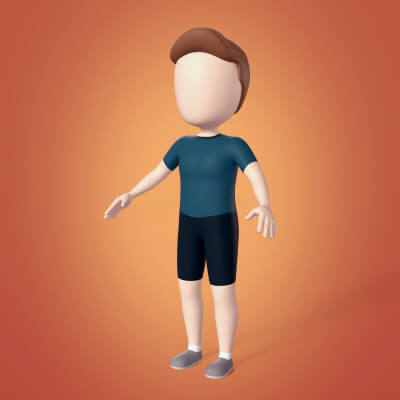 Stickman - 3D Model by Ocstard