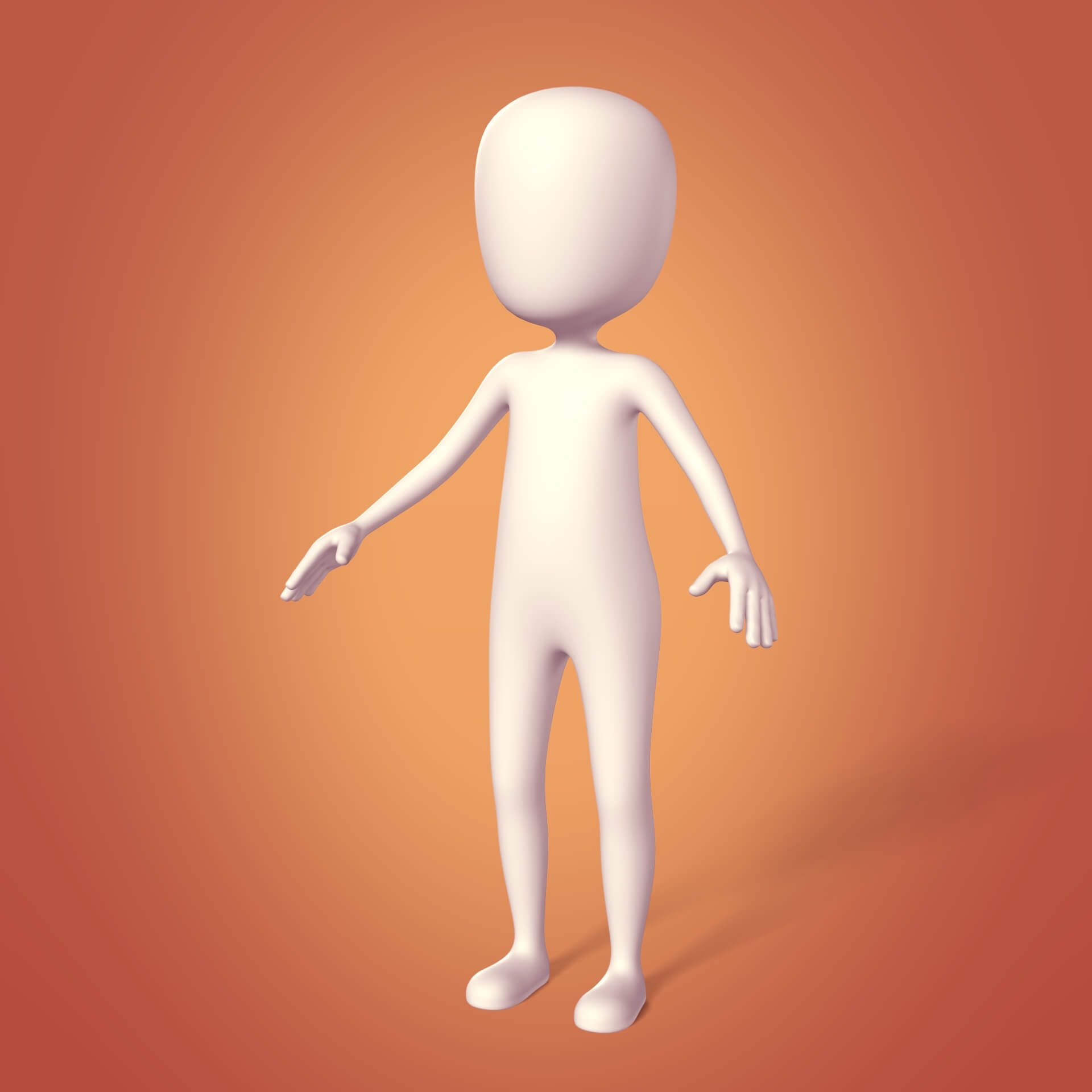 Stickman 1 V1 - 3D Model by Ocstard