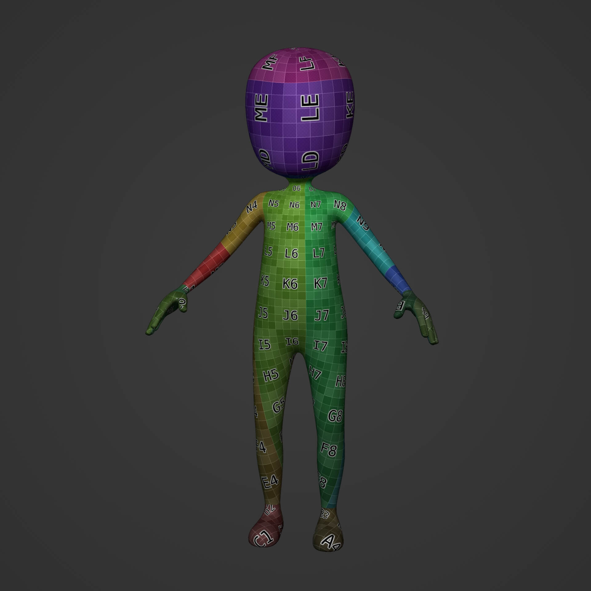 Cartoon Man - 3D Model by Ocstard