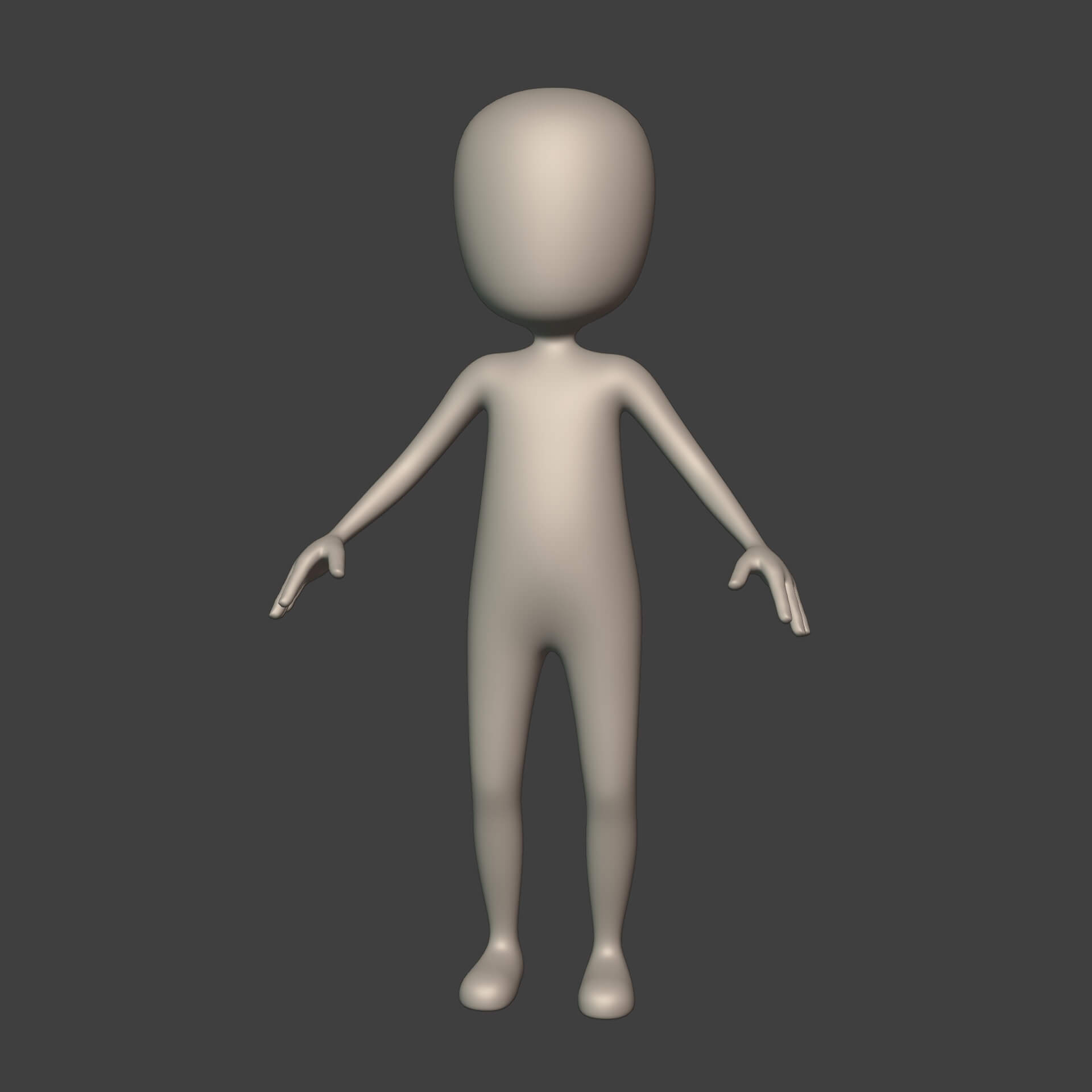 Cartoon Man - 3D Model by Ocstard