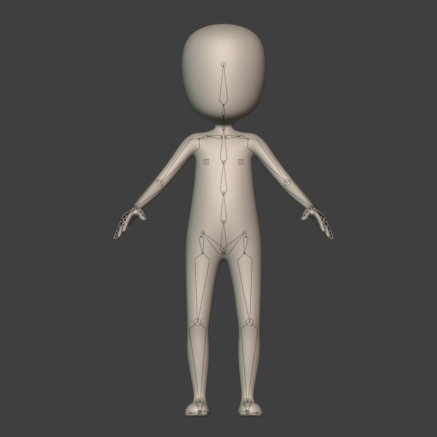 Stickman 1 V1 - 3D Model by Ocstard