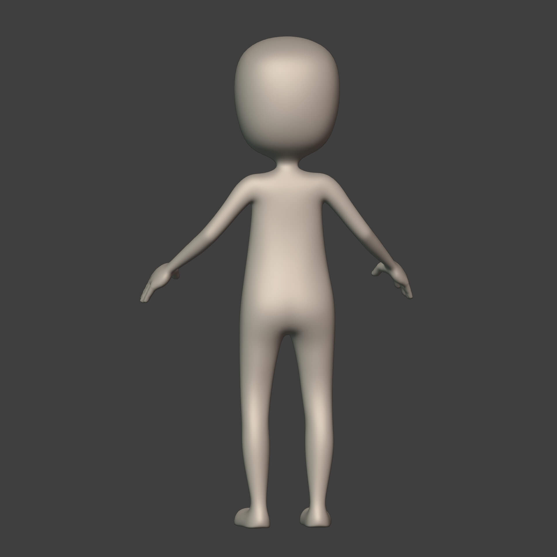 Cartoon Man - 3D Model by Ocstard