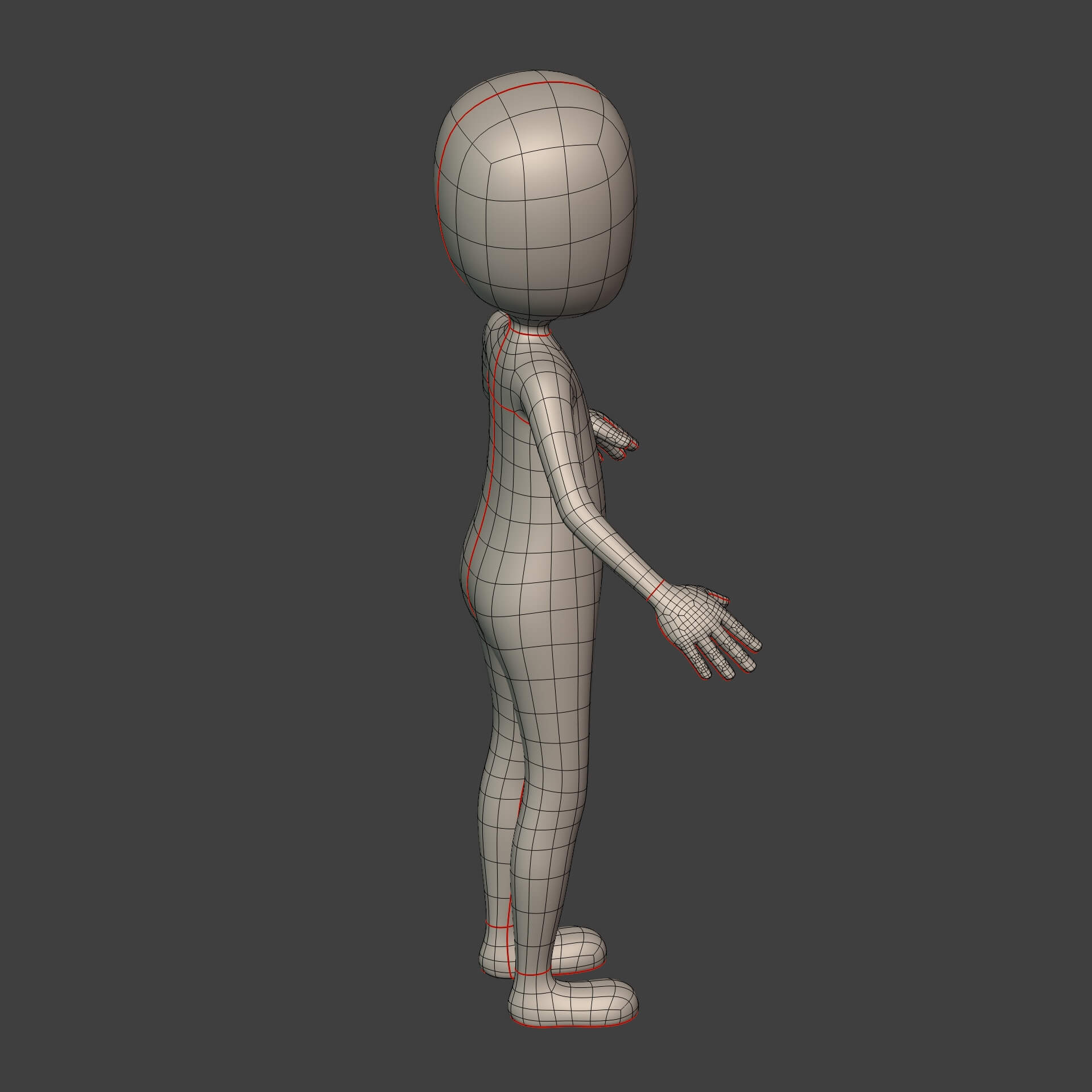 Stickman 1 V1 - 3D Model by Ocstard