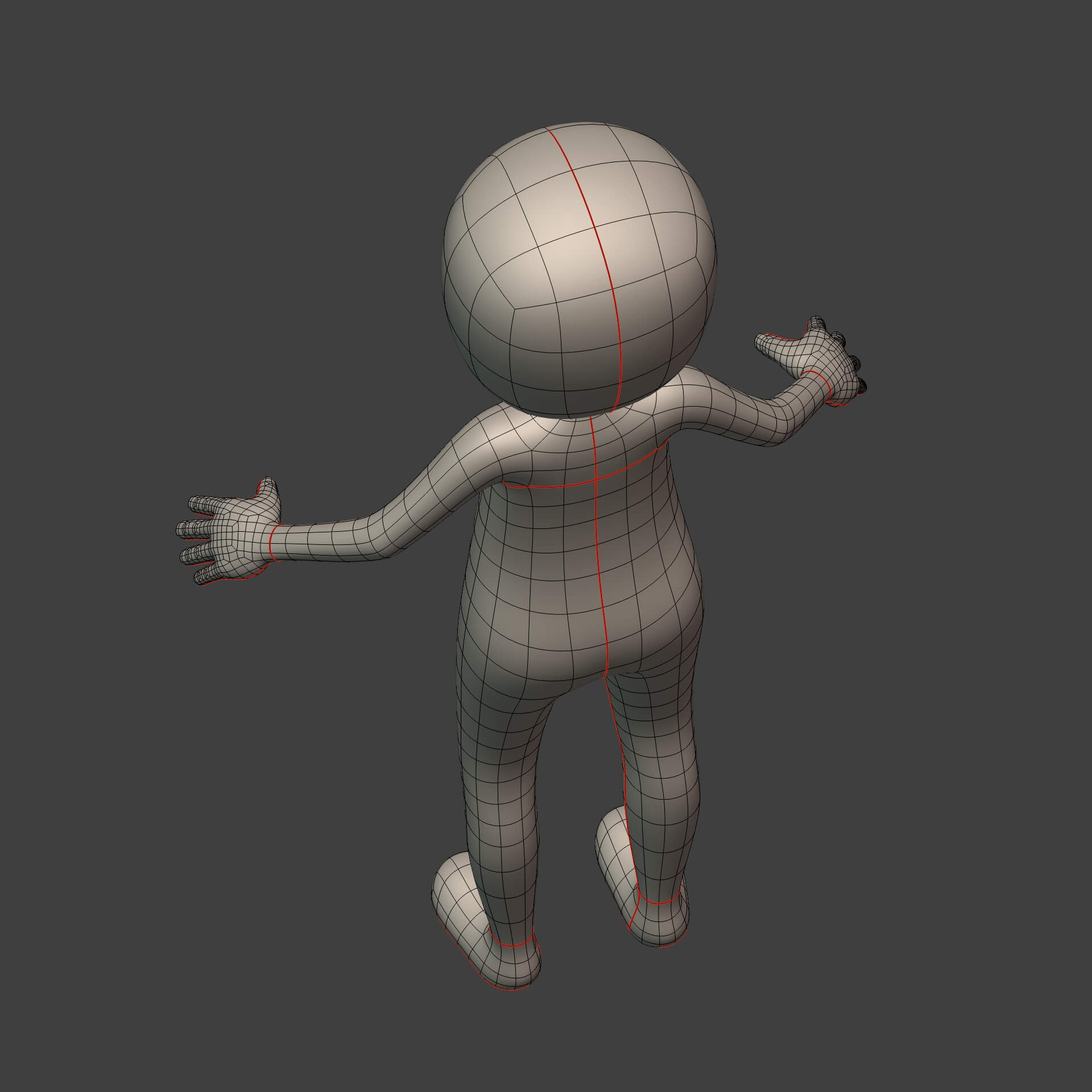 Stickman 1 V1 - 3D Model by Ocstard