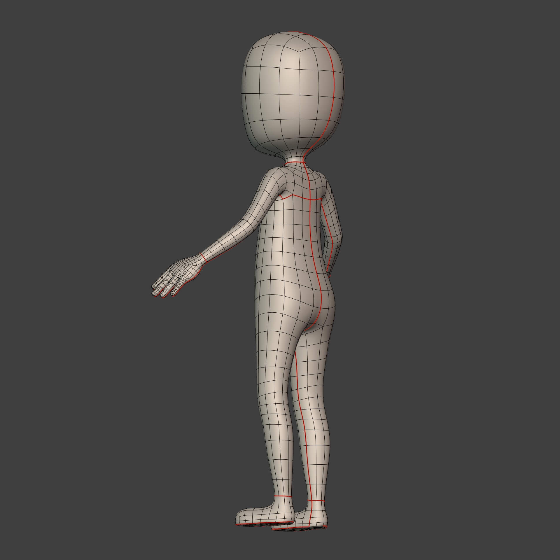 Stickman 1 V1 - 3D Model by Ocstard