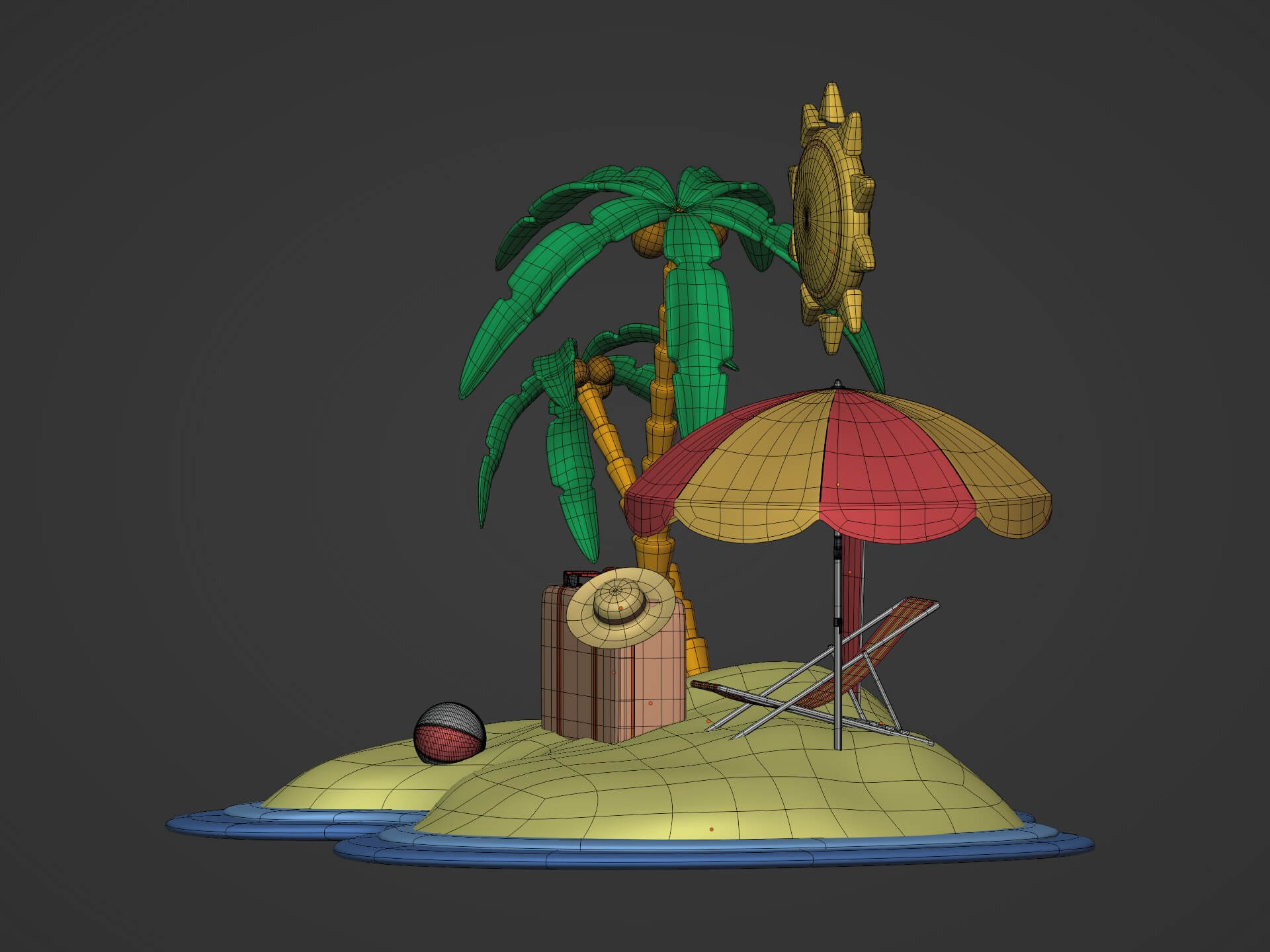 Summer Pack --- 3D Model by Ocstard