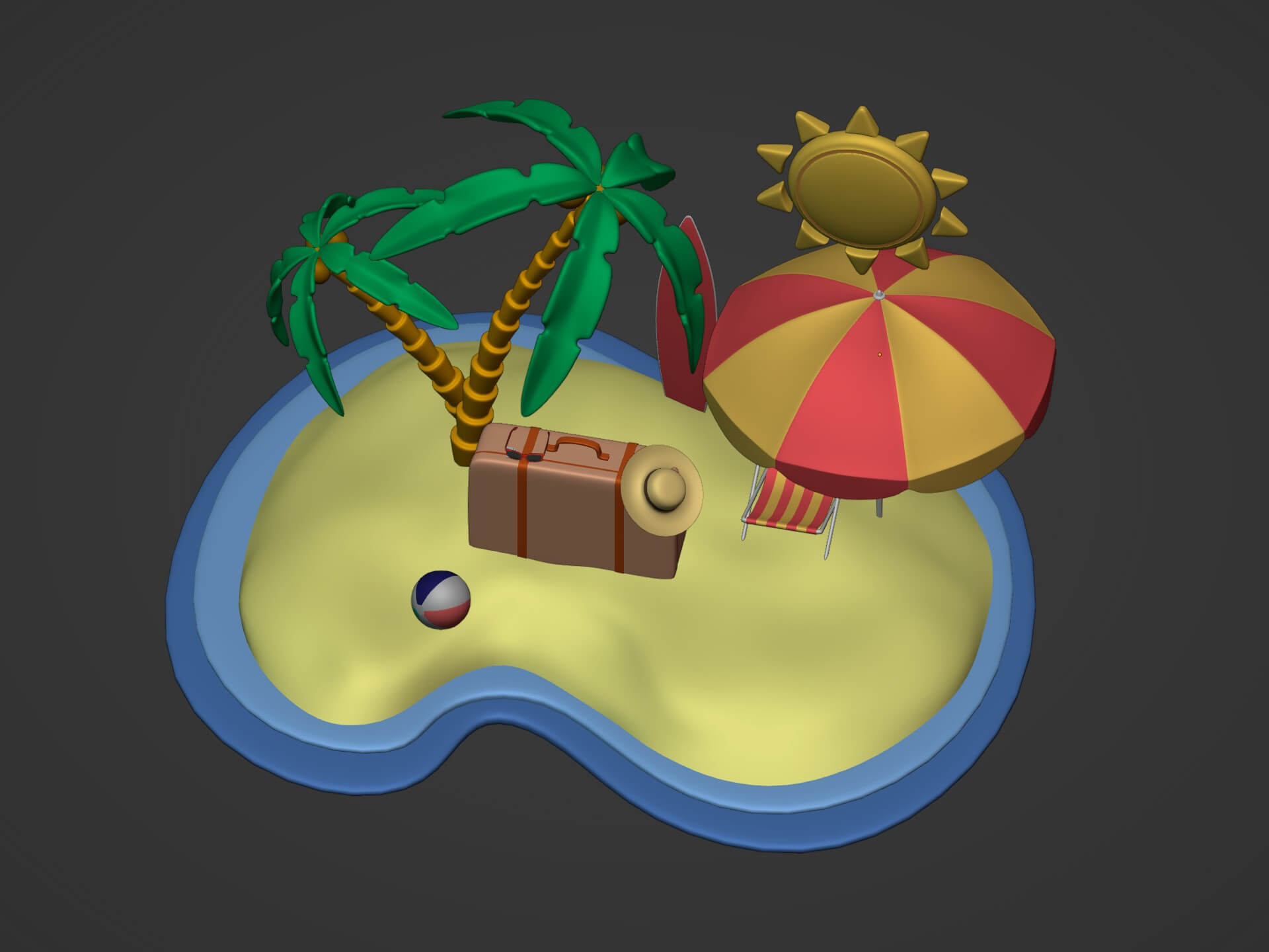 Summer Pack --- 3D Model by Ocstard