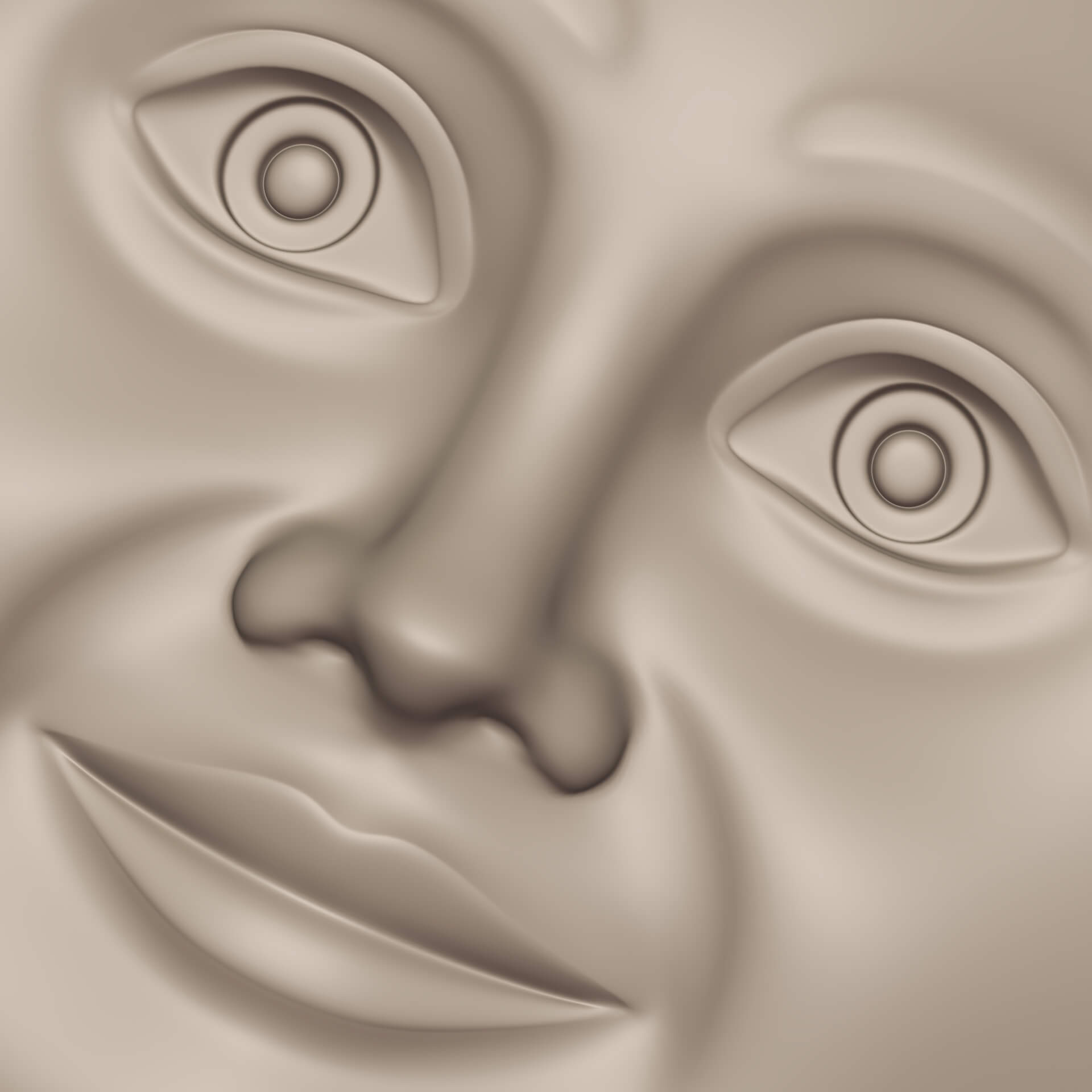 Smiling Sun Face - 3D Model by Ocstard