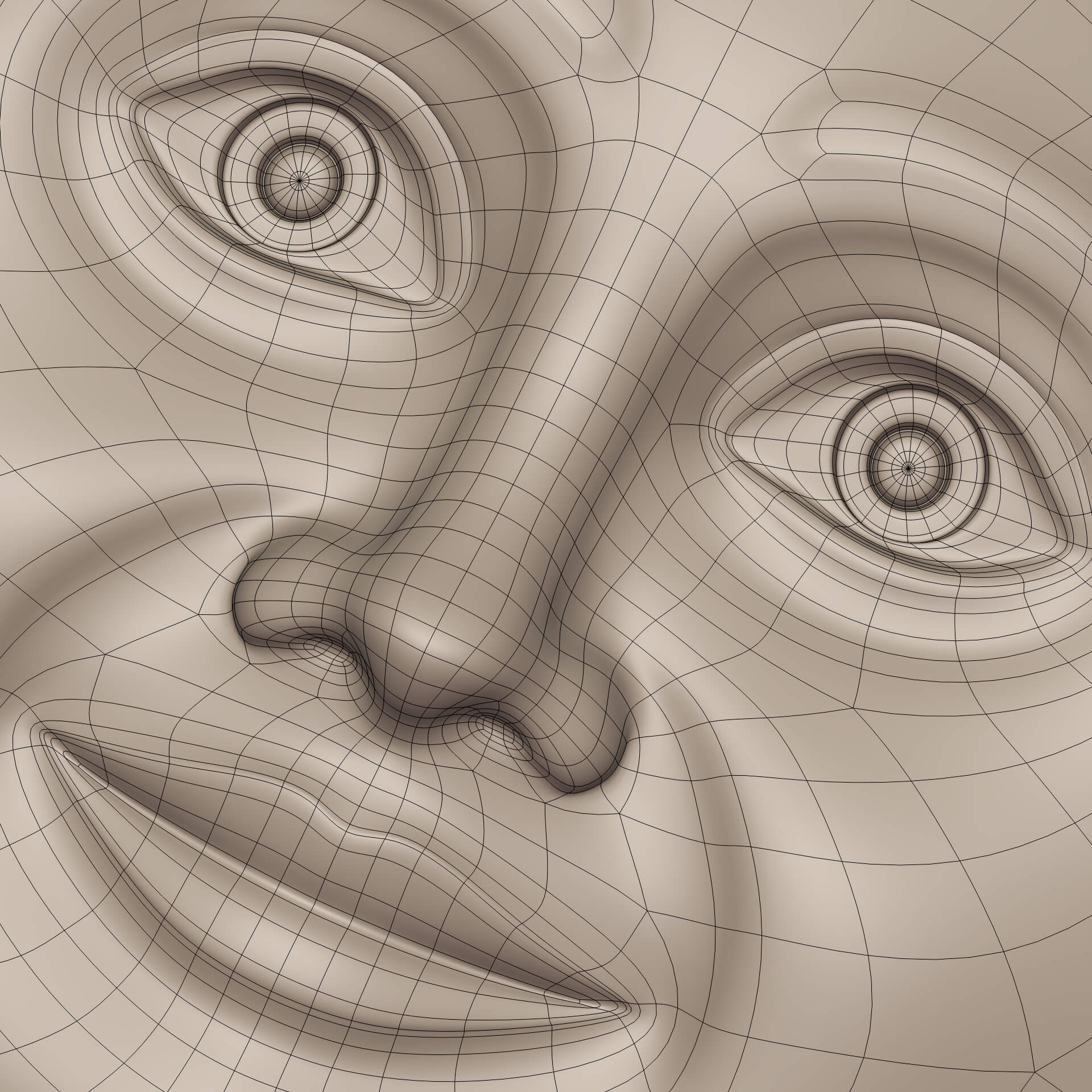 Smiling Sun Face - 3D Model by Ocstard