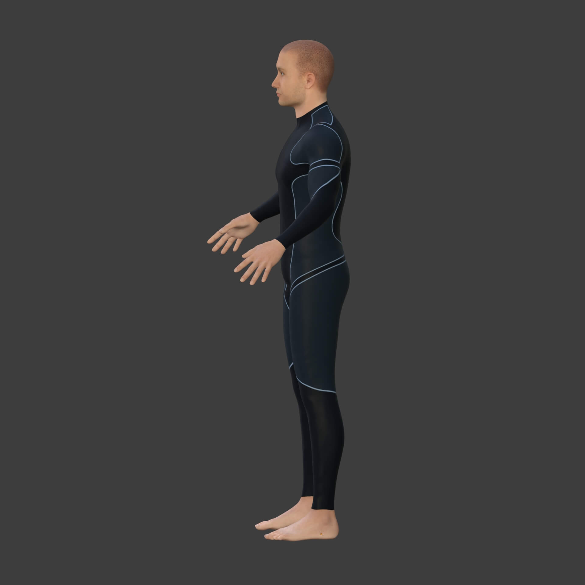 Rigged Surfer - 3D Model by Ocstard