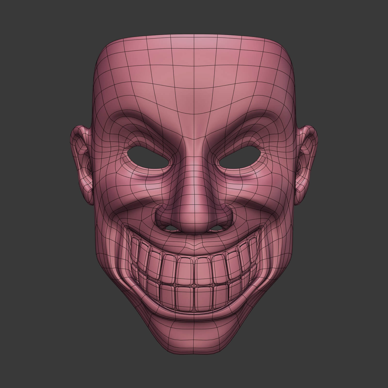 Theater Mask V8 - 3D Model by Ocstard