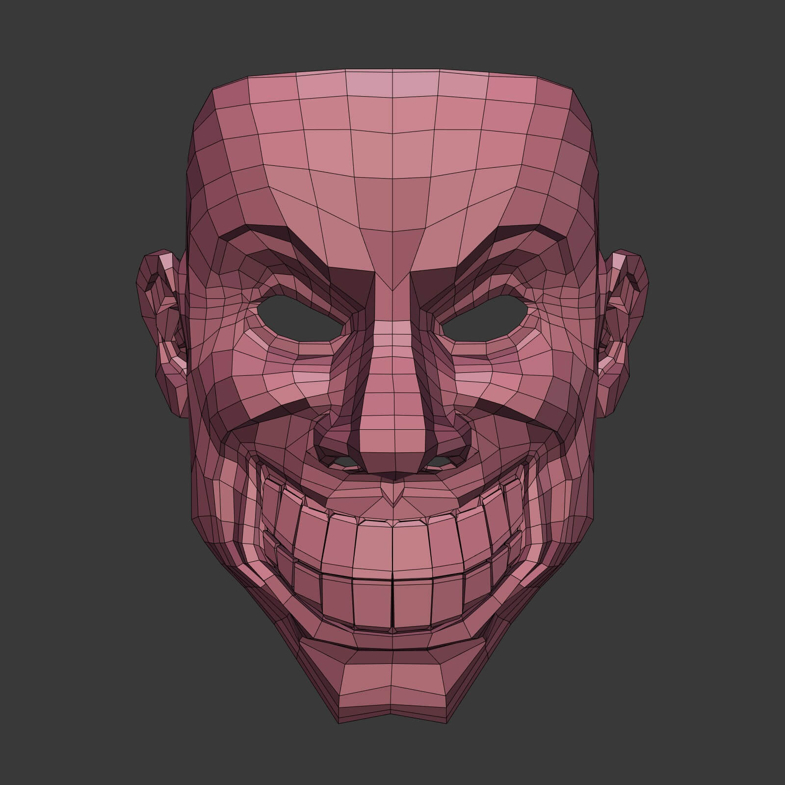 Theater Mask V8 - 3D Model by Ocstard