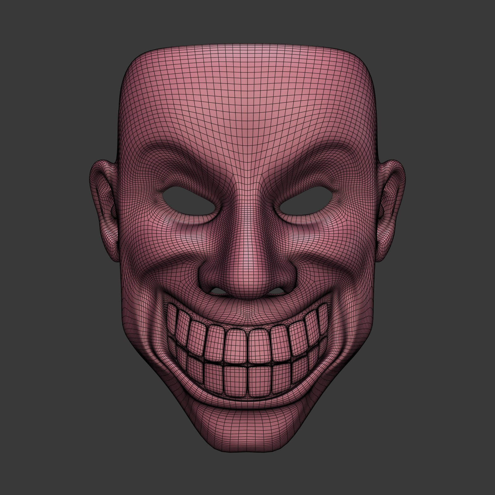 Theater Mask V8 - 3D Model by Ocstard