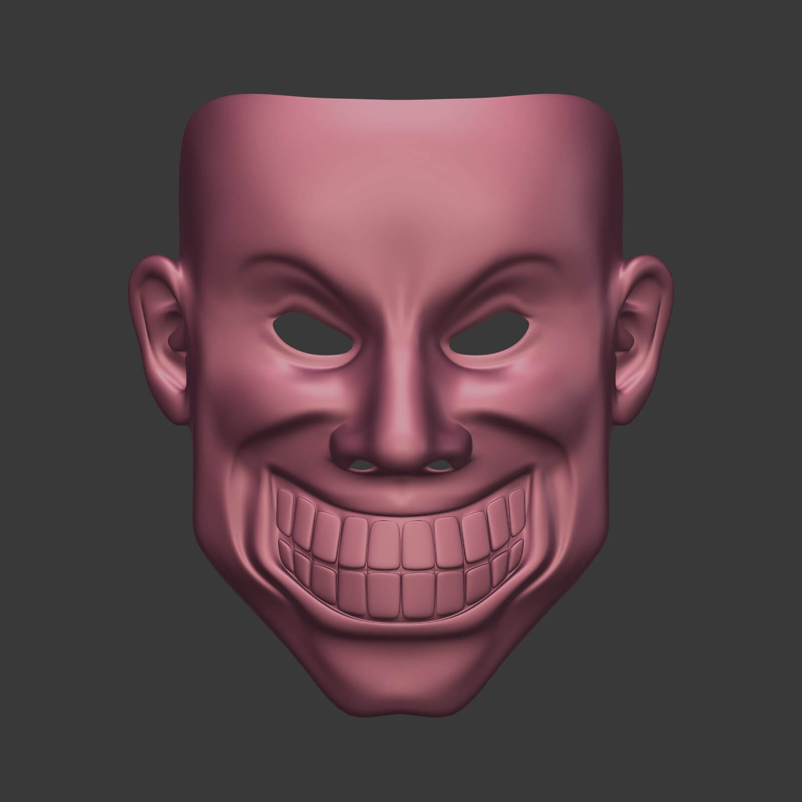 Theater Mask V8 - 3D Model by Ocstard
