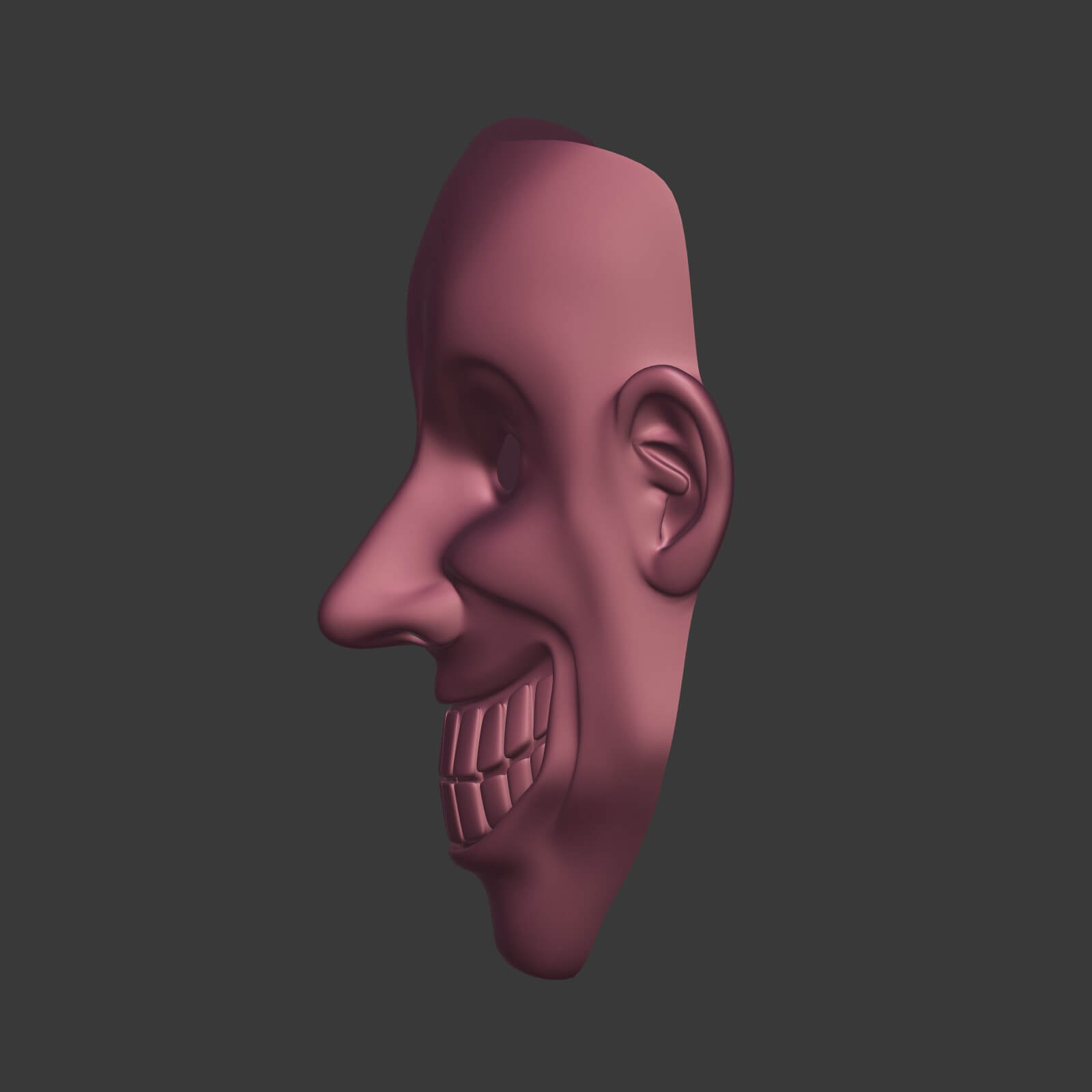 Theater Mask V8 - 3D Model by Ocstard