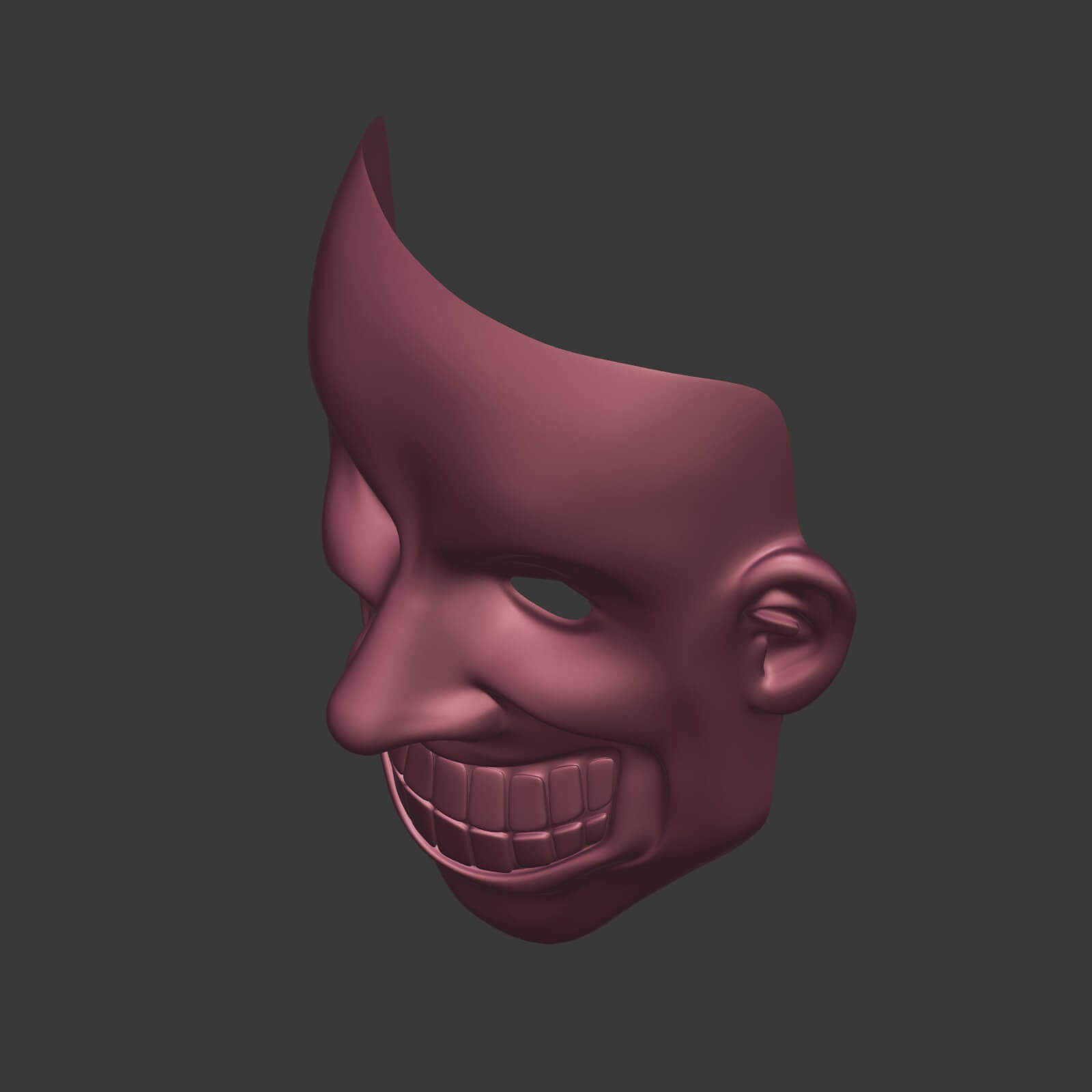 Theater Mask V8 - 3D Model by Ocstard