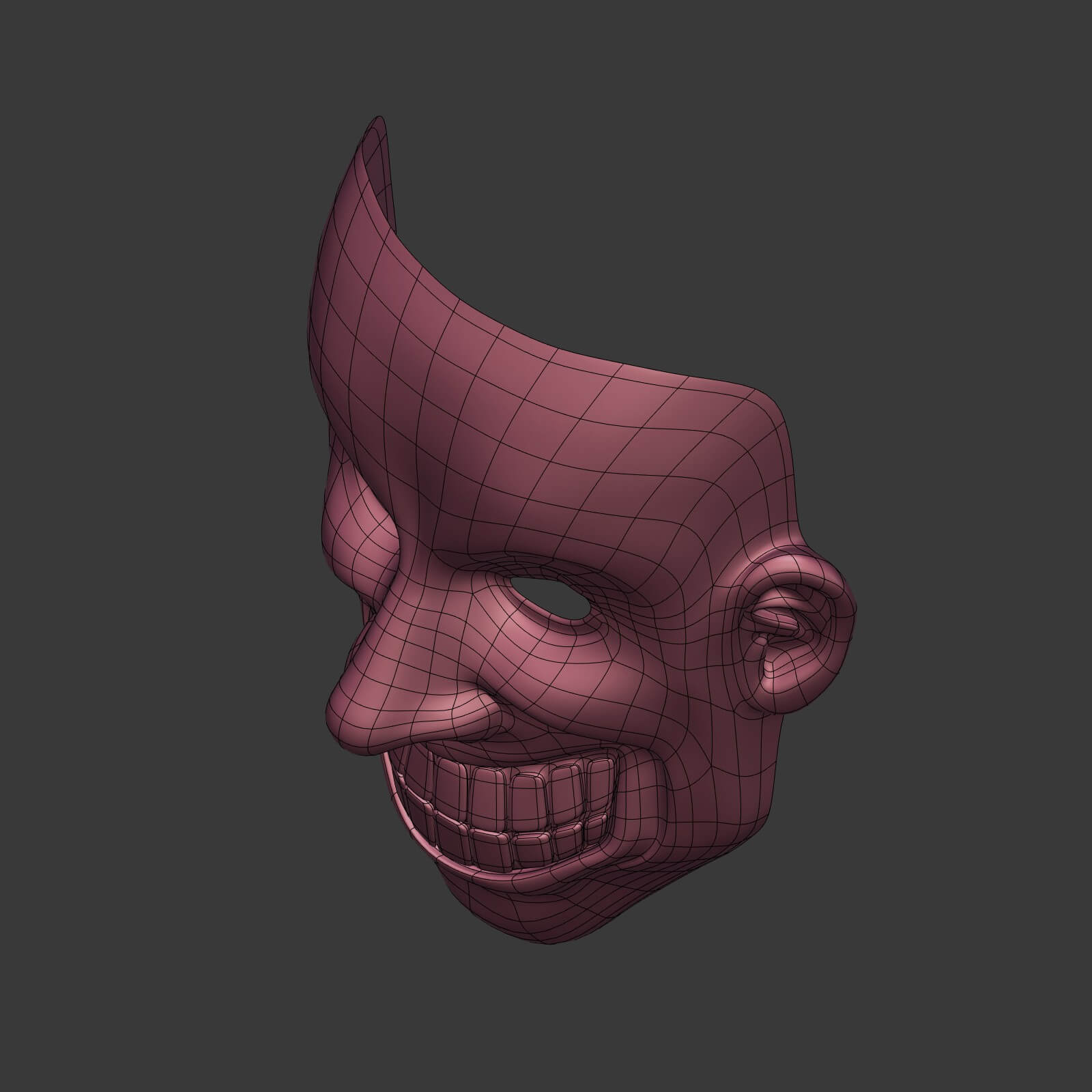 Theater Mask V8 - 3D Model by Ocstard
