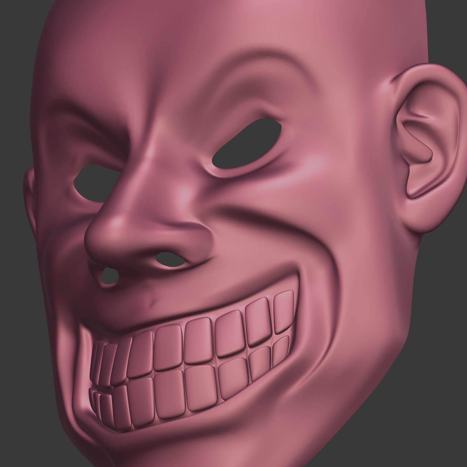 Theater Mask V8 - 3D Model by Ocstard