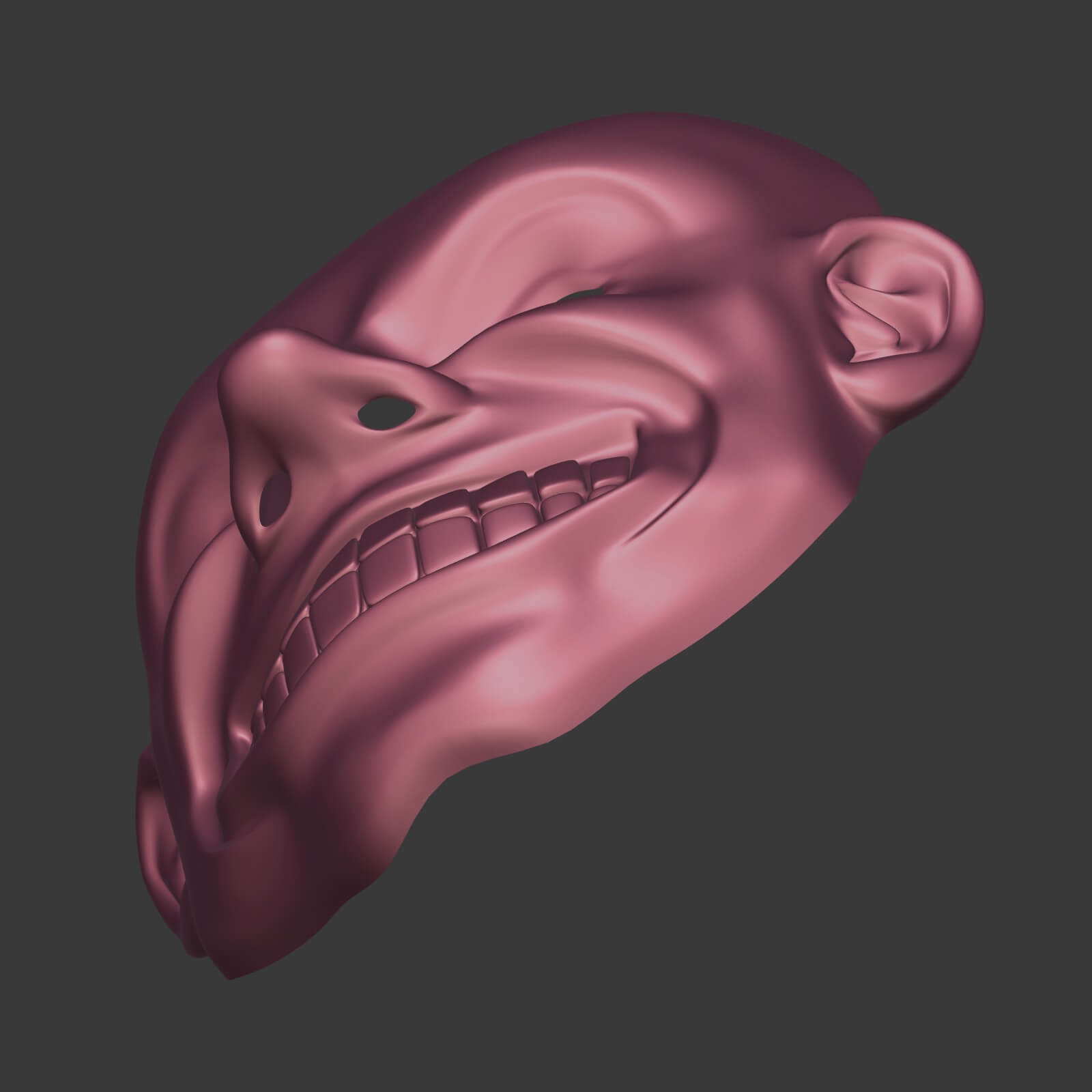 Theater Mask V8 - 3D Model by Ocstard