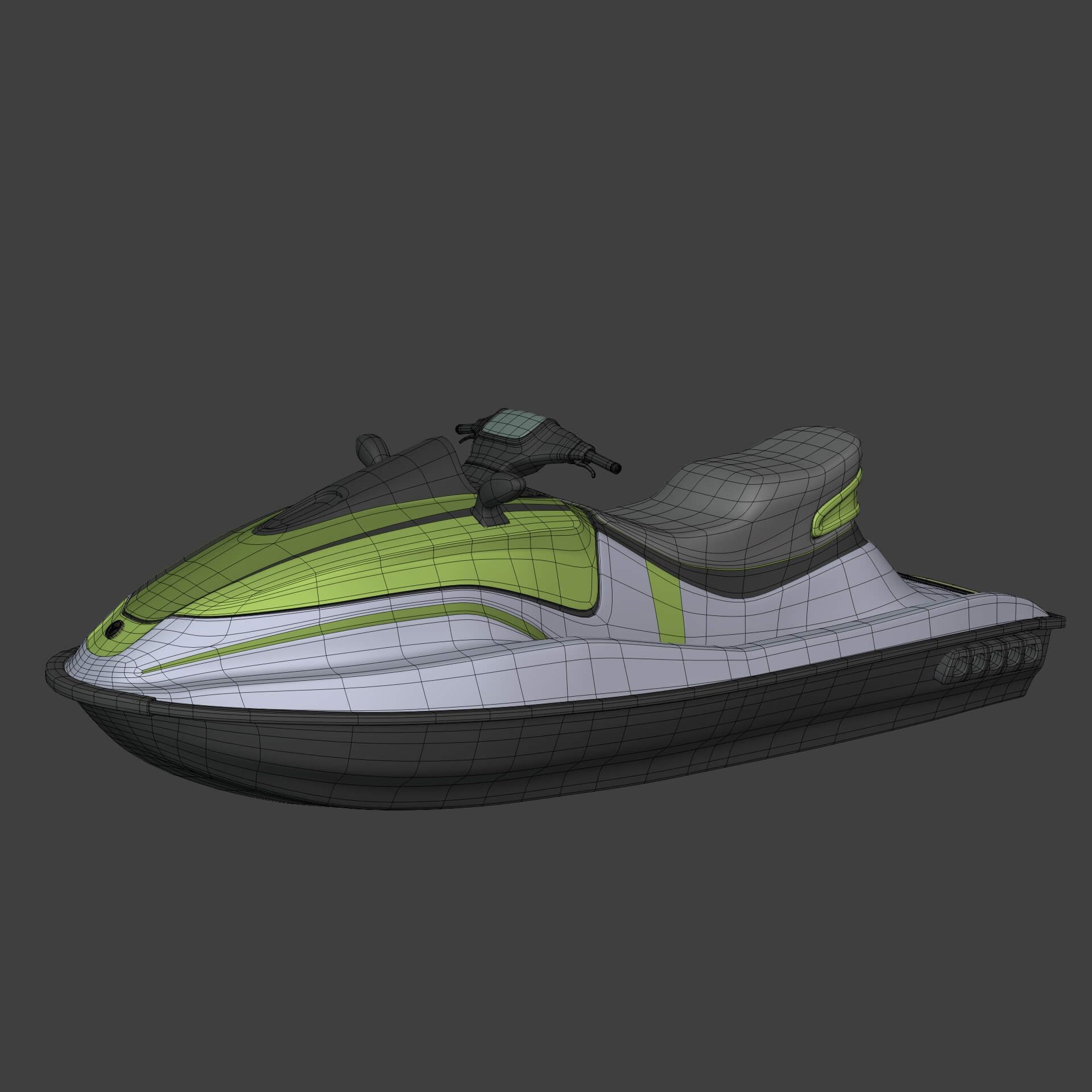 Generic Jet Ski -Personal Watercraft 3D Model by Ocstard