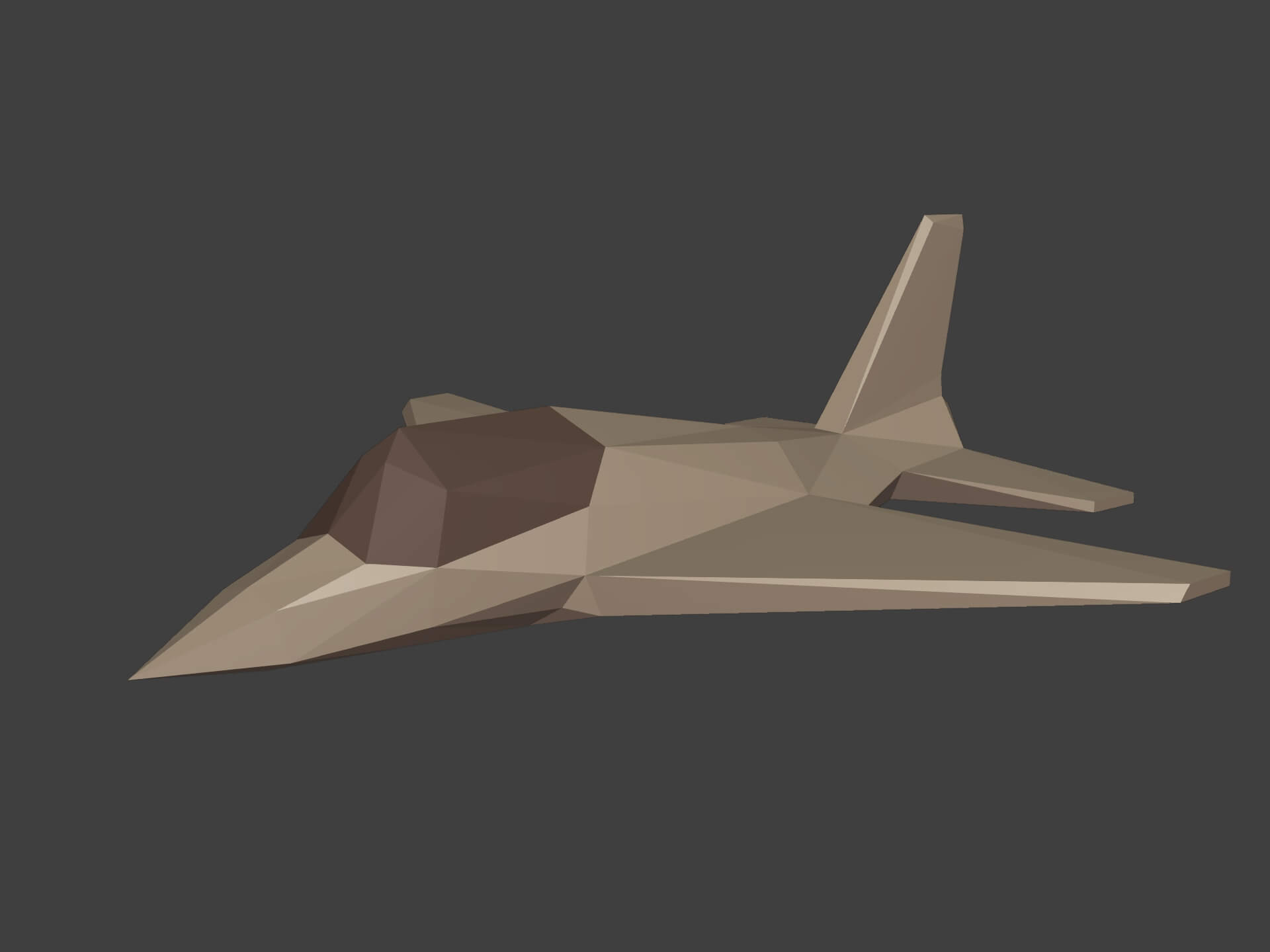 Cartoon Fighter Jet - 3D Model by Ocstard