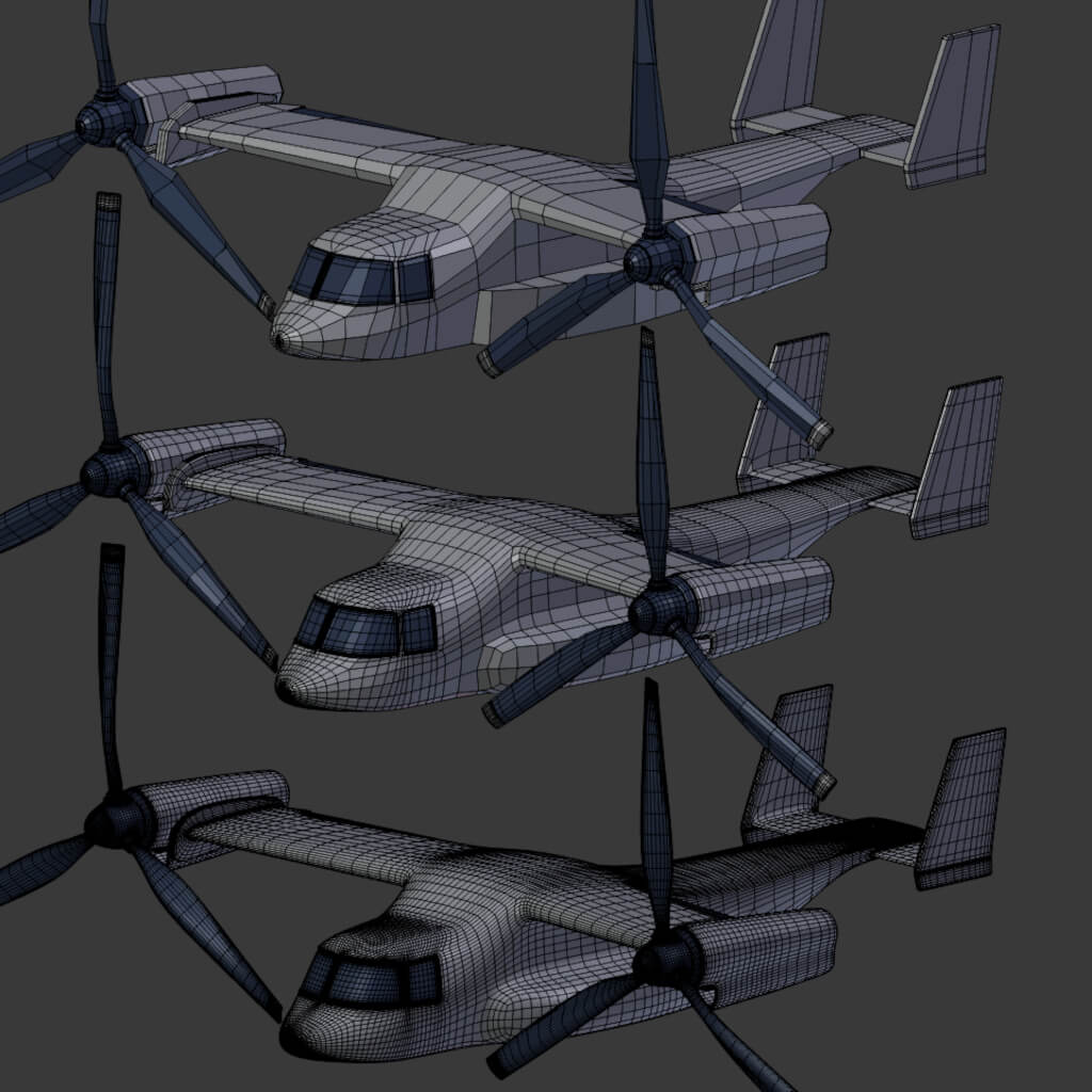 Aircraft Vtol - 3D Model by Ocstard