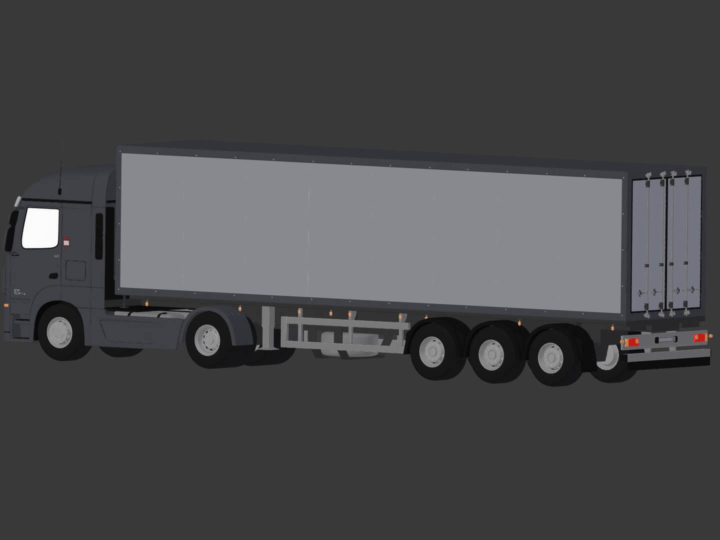 Generic Container Truck - 3D Model by Ocstard