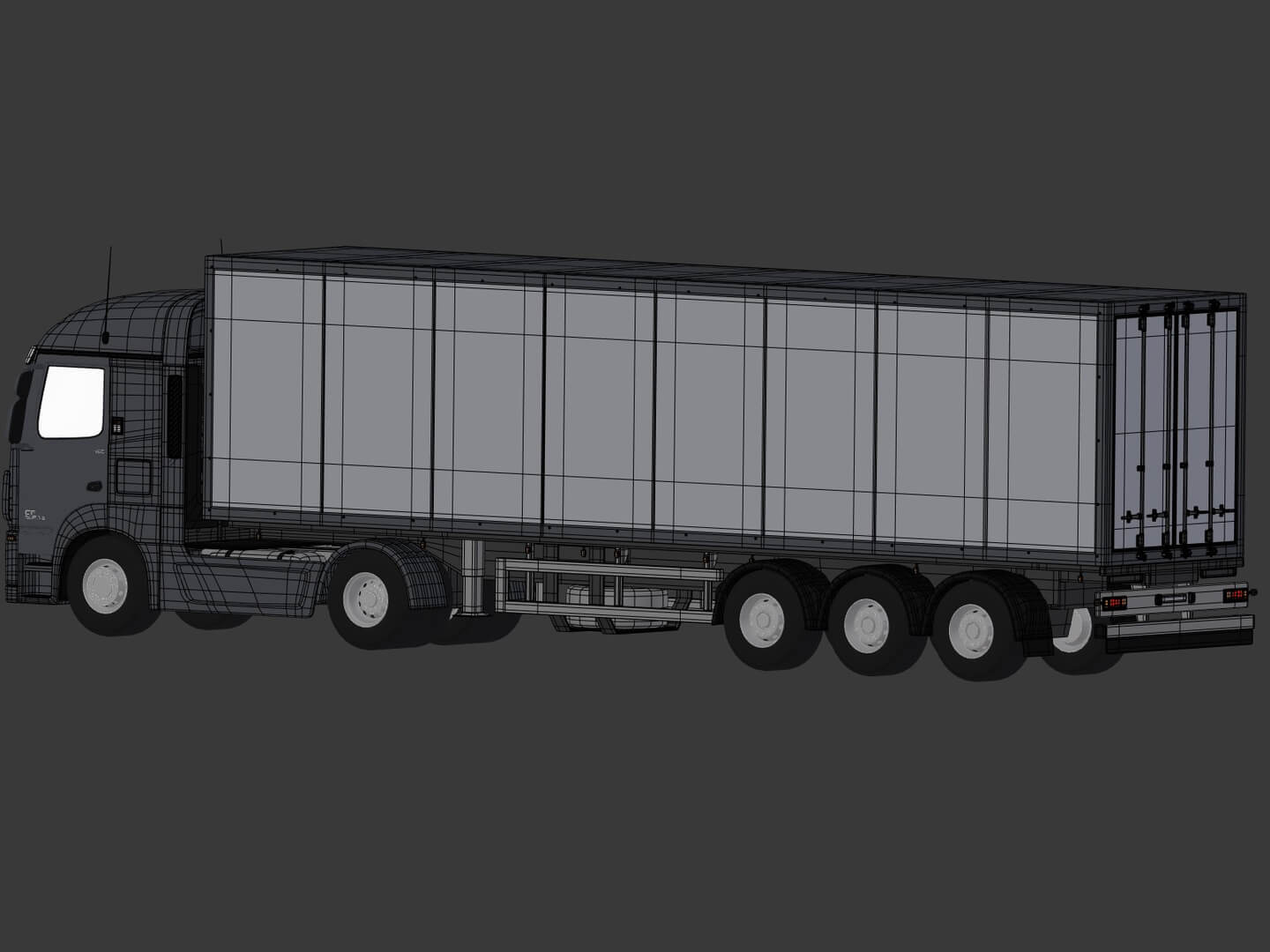 Generic Container Truck - 3D Model by Ocstard