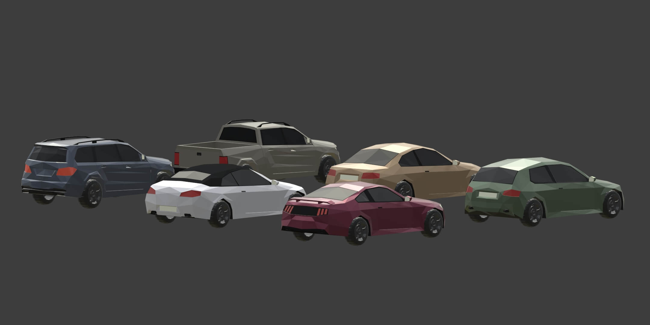 Lowpoly Vehicle Pack - 3D Model by Ocstard