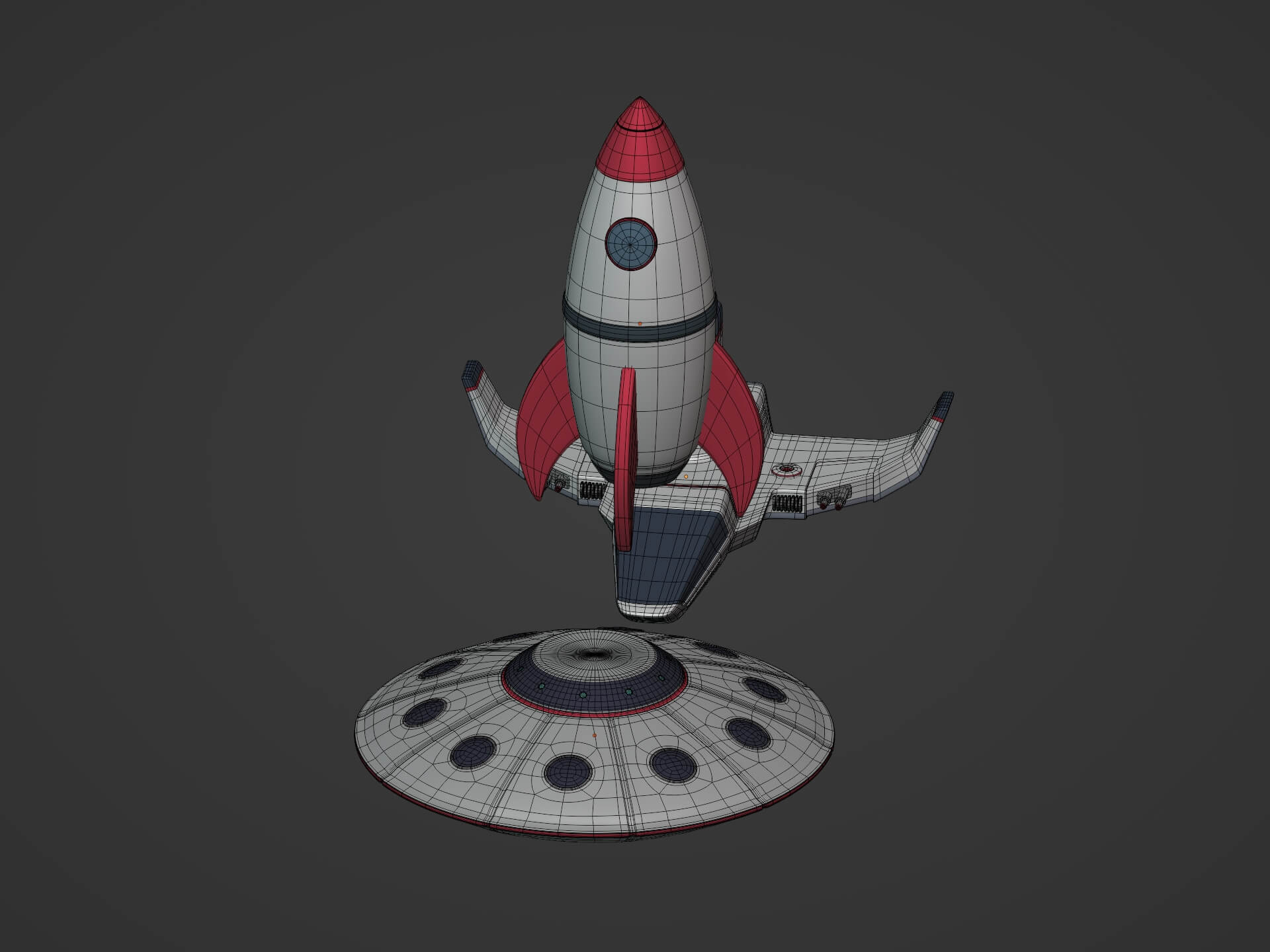 Space Ships Pack - 3D Model by Ocstard