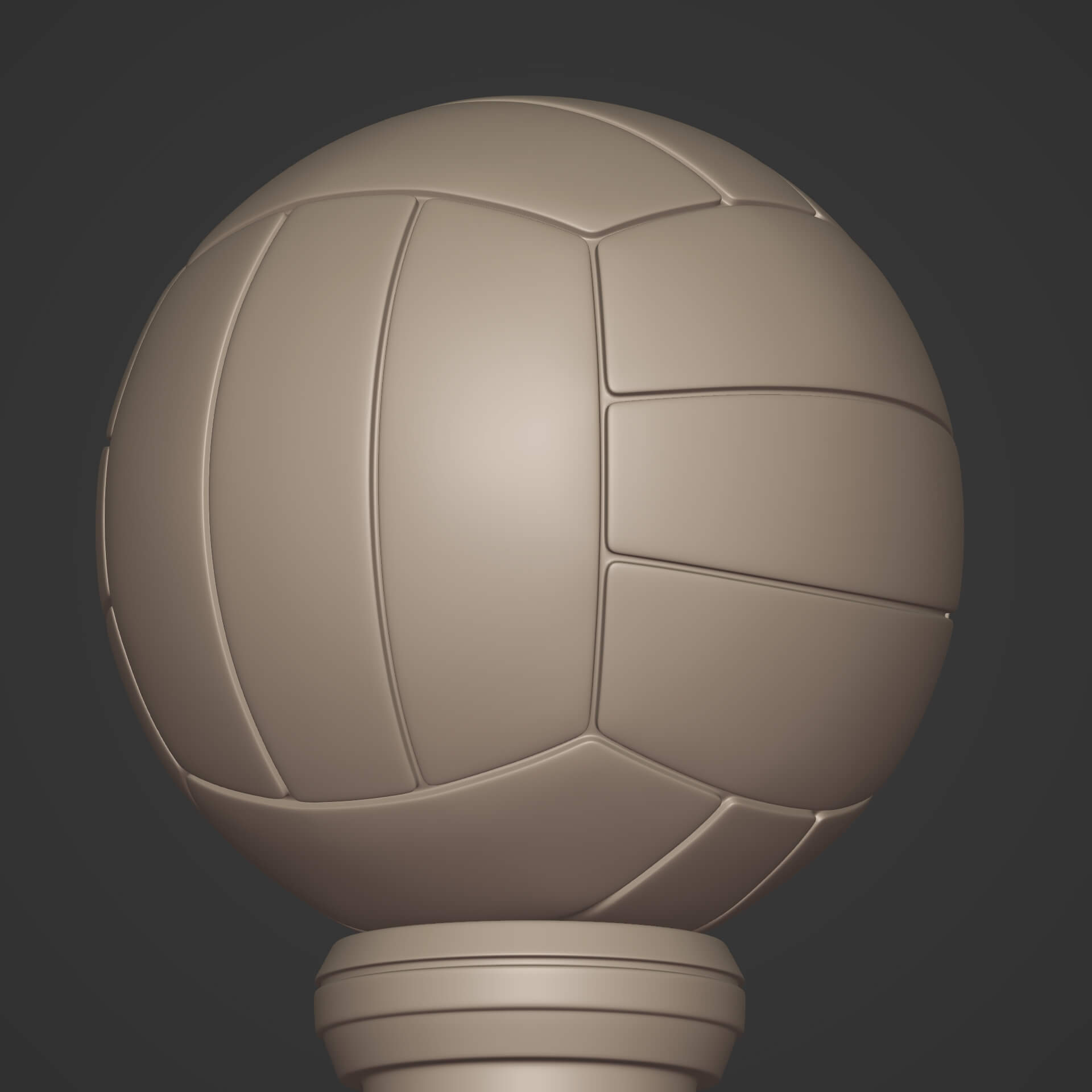 Volleyball Trophy - 3D Model by Ocstard